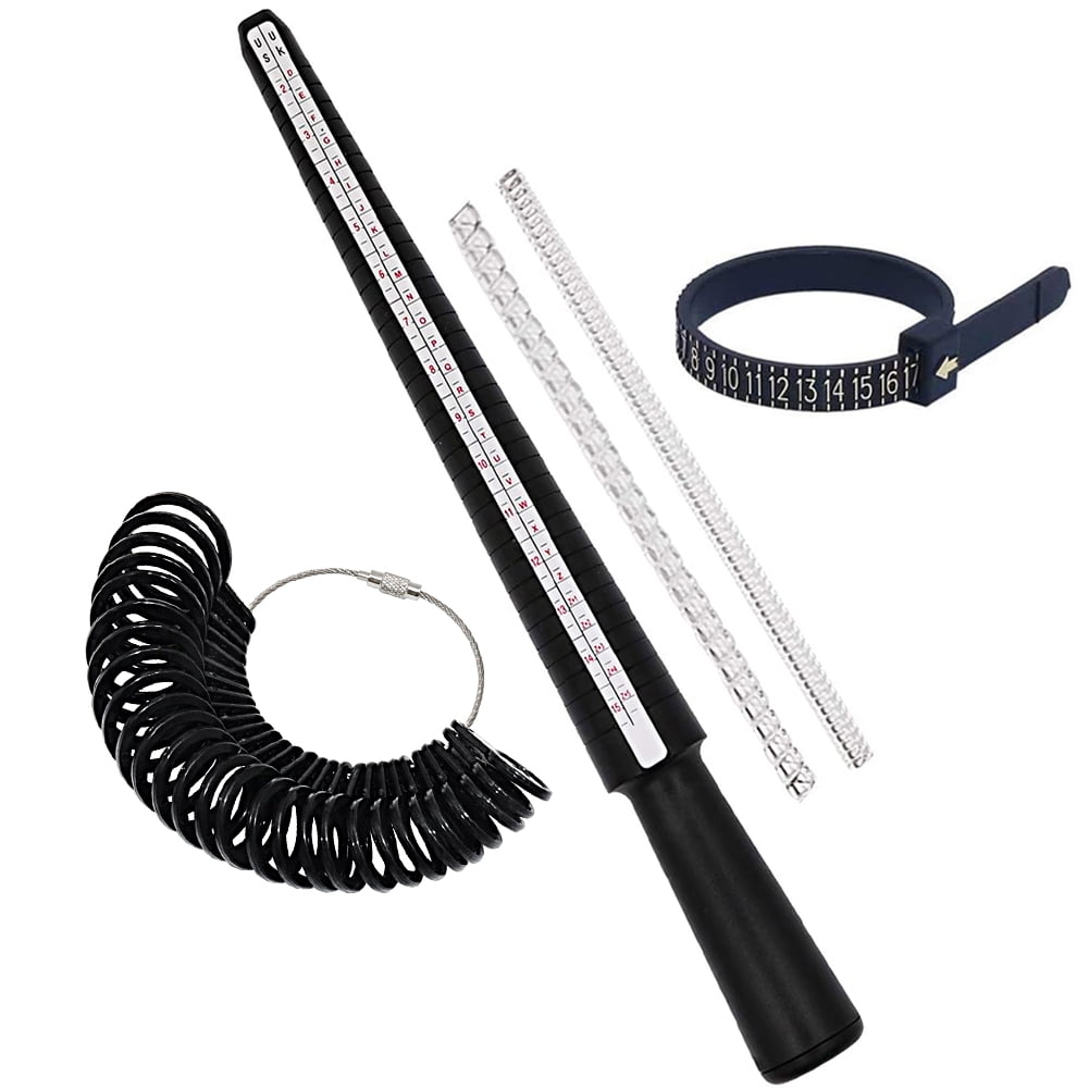 NIUPIKA Ring Sizer Measuring Tool Set, Includes 13 Plastic Ring Sizers ...