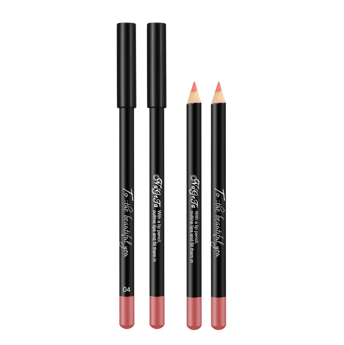 NIUREDLTD 12 Color Waterproof Lipstick Lip Liner Long Lasting Matte ...