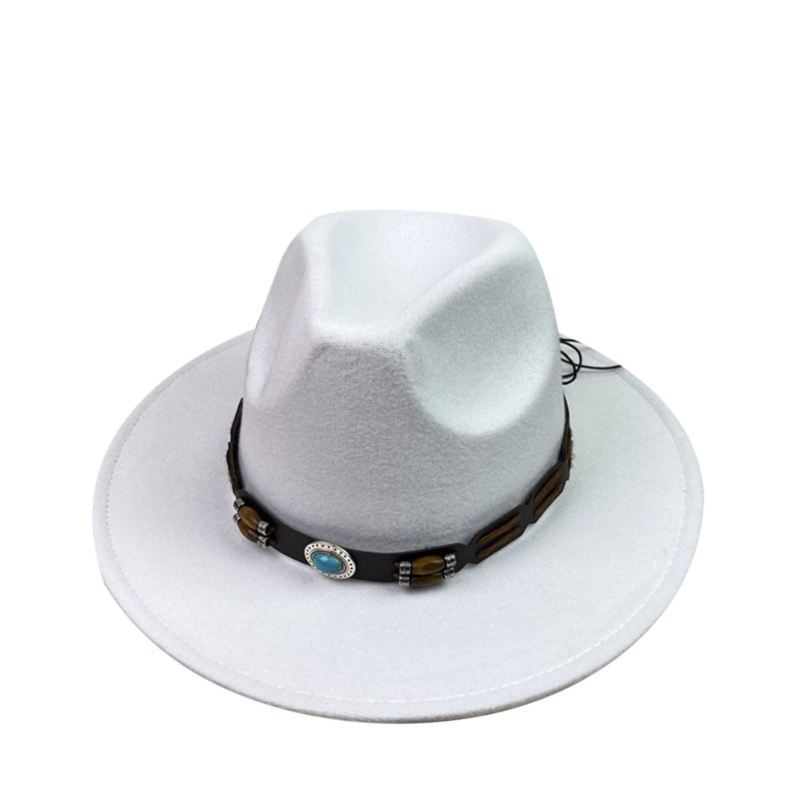 NIUREDLTD Cowboy Hat Fashion Fedora Fedoras Men Wide For Women Dress ...