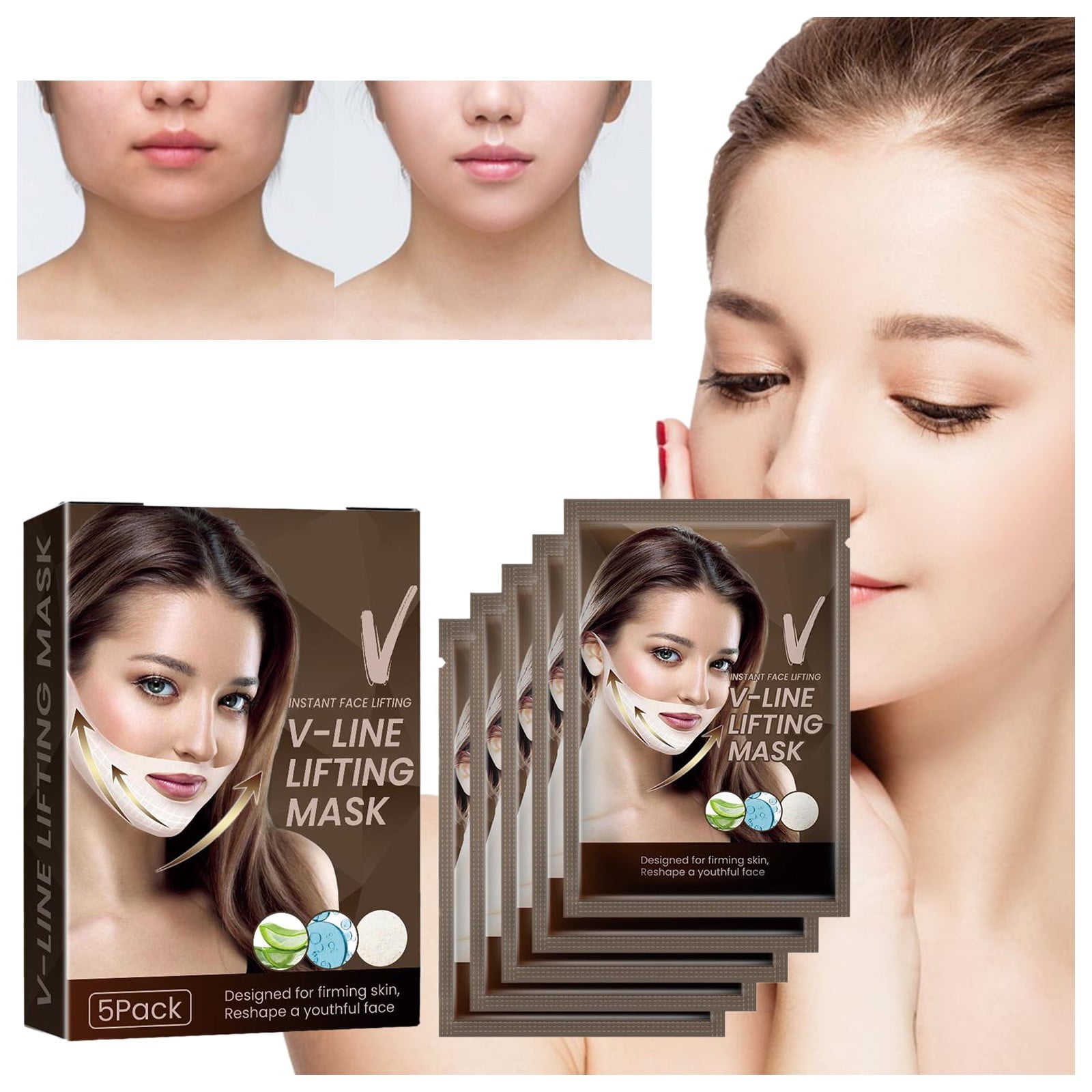 Niuredltd Double Chin Reducing V Line Face Lifting Tape Face Lifting