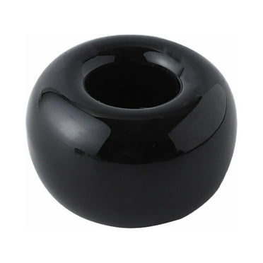 Mainstays Basic Ceramic Toothbrush Holder Rich Black - Walmart.com