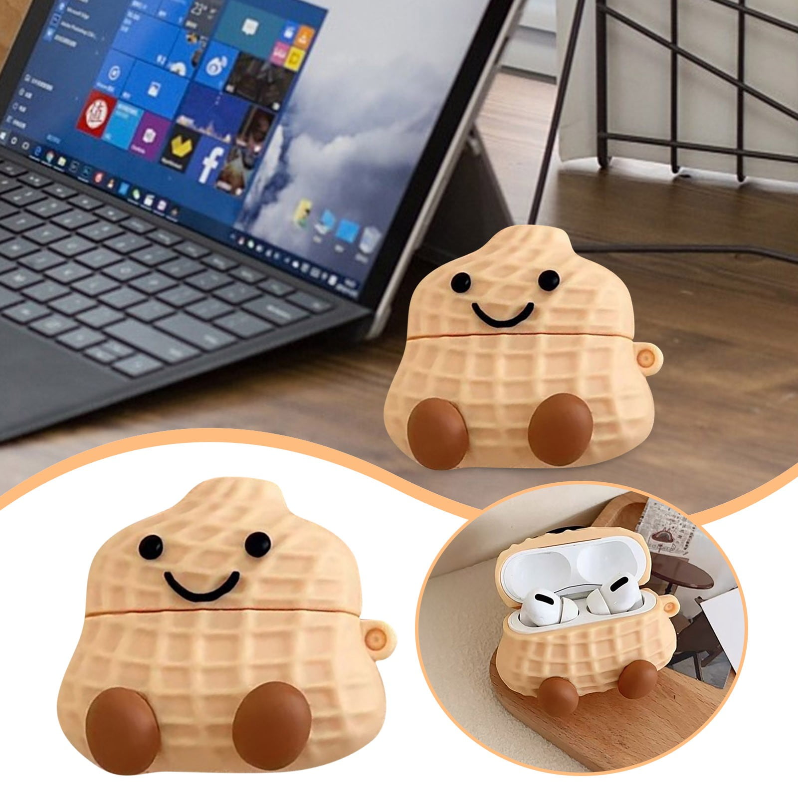 NIUROUWAN And Cute 3D Suitable 4 Wireless Earphone Protective Cover ...