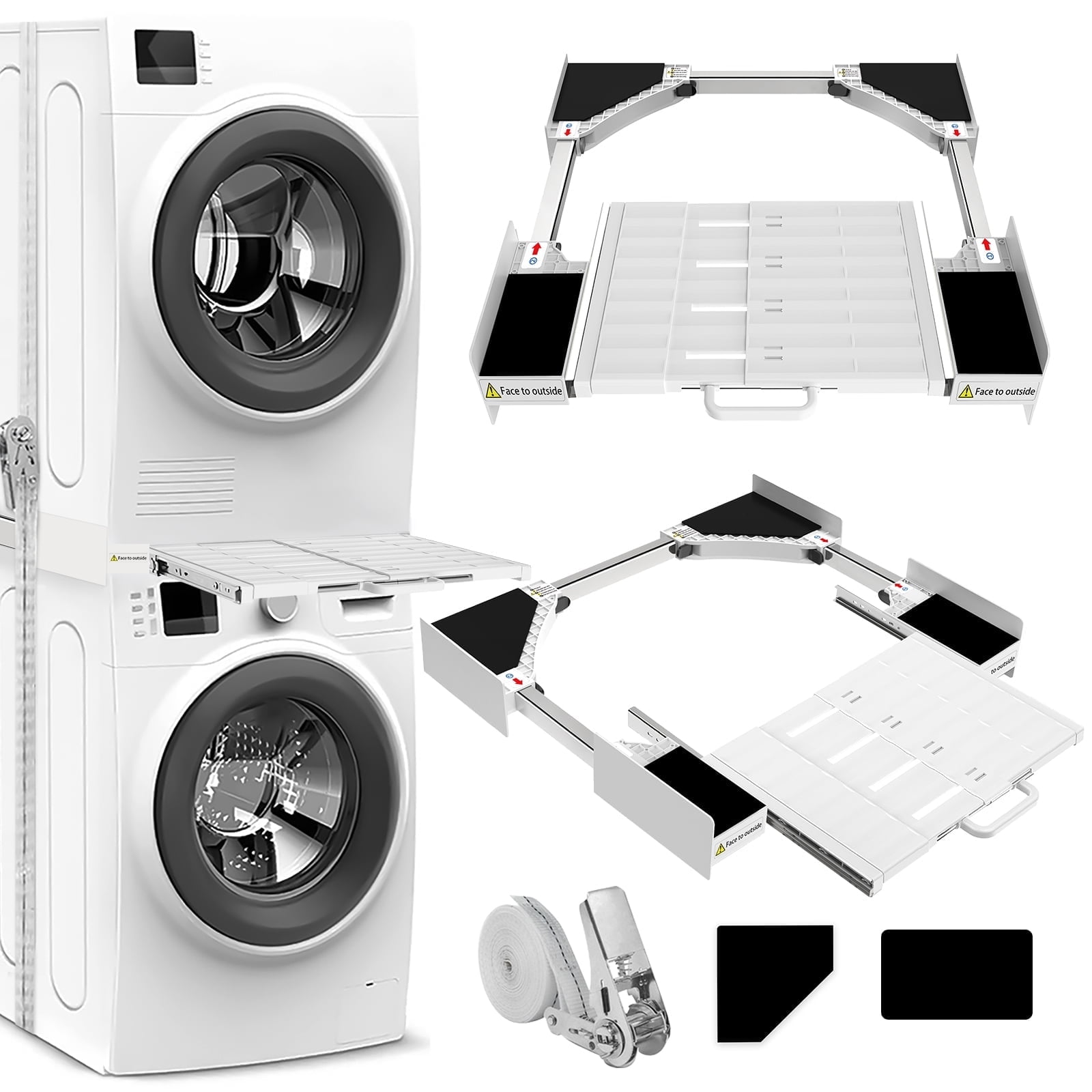 NIUXX Universal Stacking Frame Set for Washing Machine and Dryer ...