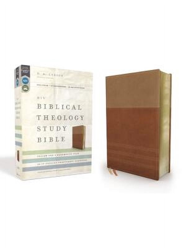NIV, Biblical Theology Study Bible, Imitation Leather, Tan/Brown ...