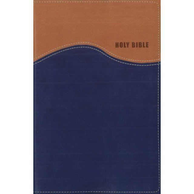 NIV, Gift Bible, Imitation Leather, Tan/Blue, Indexed, Red Letter ...