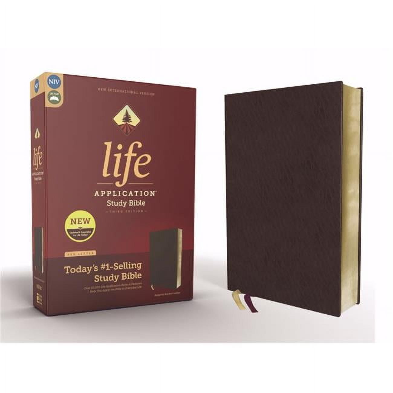 NIV Life Application Study Bible - Third Edition, Burgundy Bonded ...