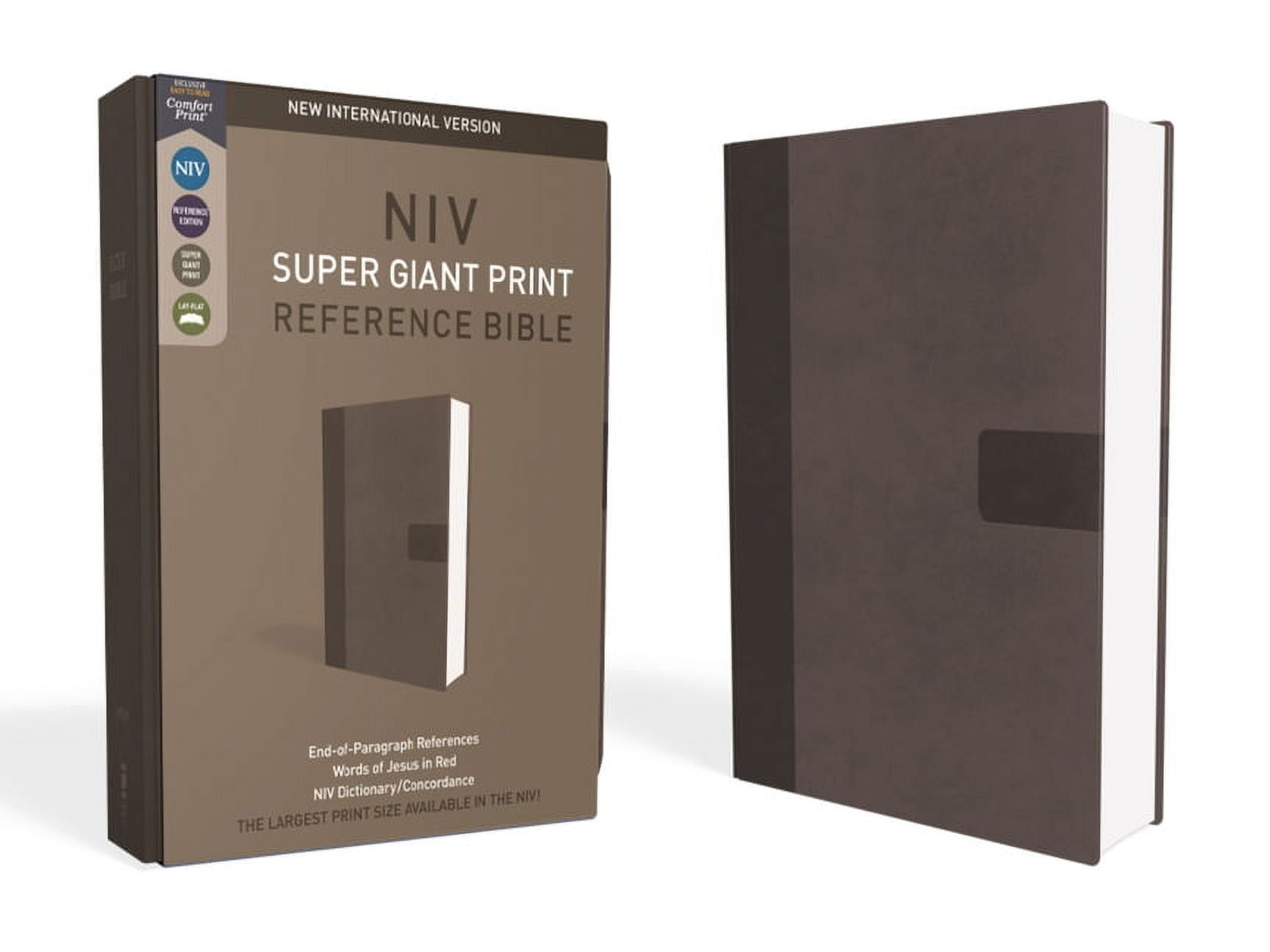 NIV, Super Giant Print Reference Bible, Giant Print, Imitation Leather ...