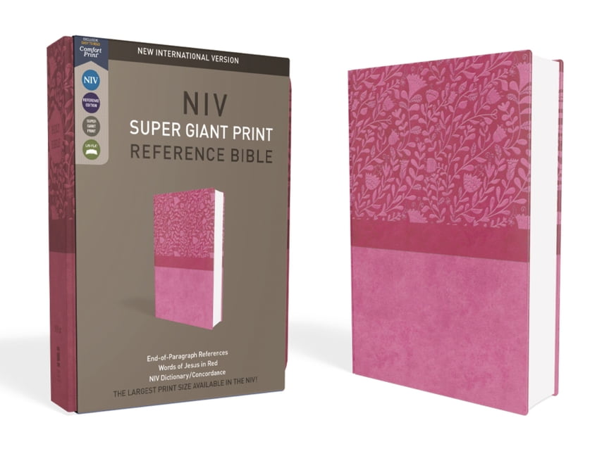Zondervan NIV Super Giant Print Reference Bible, Imitation Leather ...