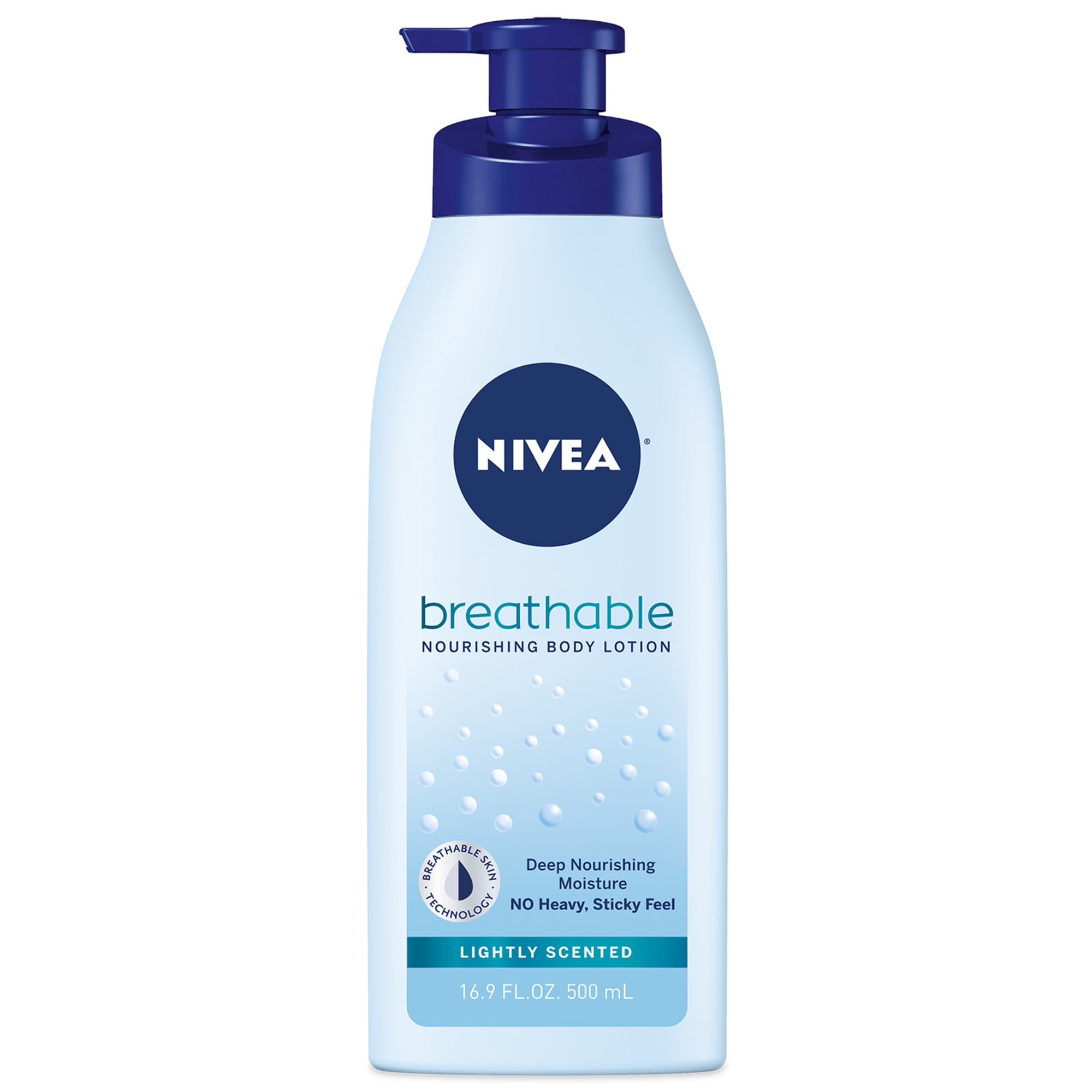 NIVEA Breathable Body Lotion, Lightly Scented, Lightweight, Shea Butter ...
