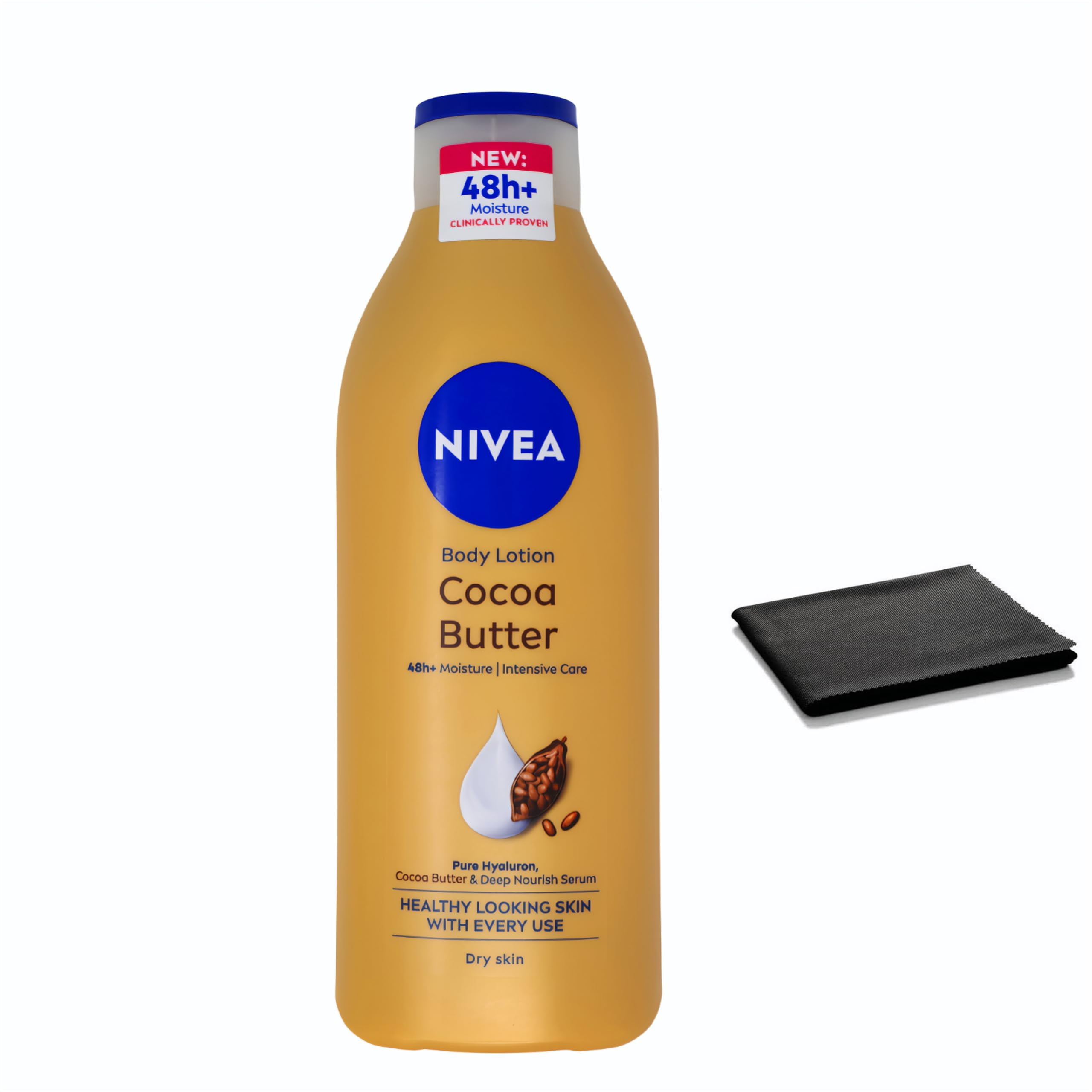 NIVEA Cocoa Butter Body TMA2 Lotion, 48H Deep Moisture Care with Natural Cocoa Butter, Intensely ...