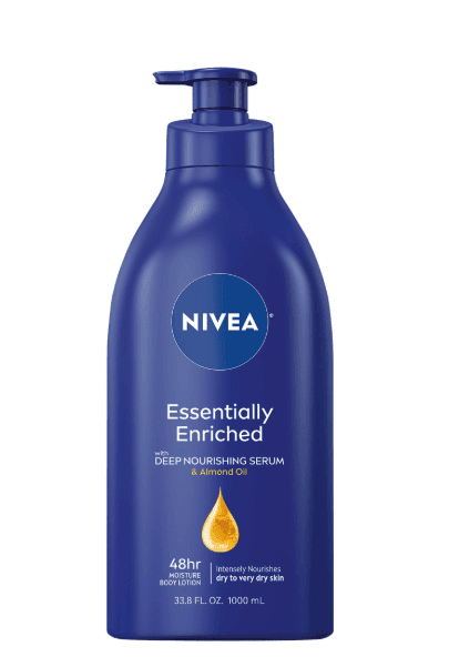 NIVEA Essentially Enriched Body Lotion for Dry Skin, 33.8 Fl Oz Pump ...
