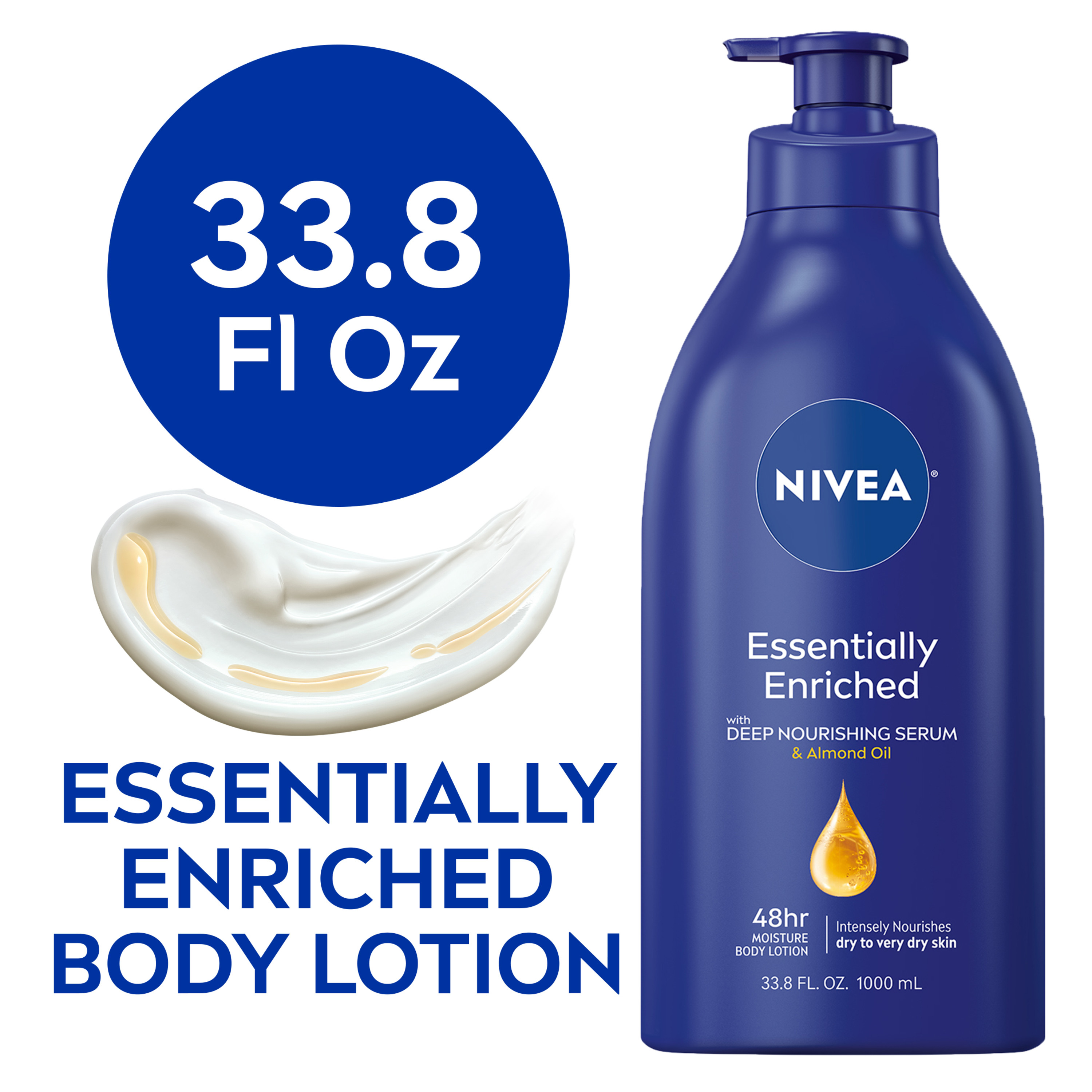 NIVEA Essentially Enriched Body Cream for Dry Skin and Very Dry Skin ...