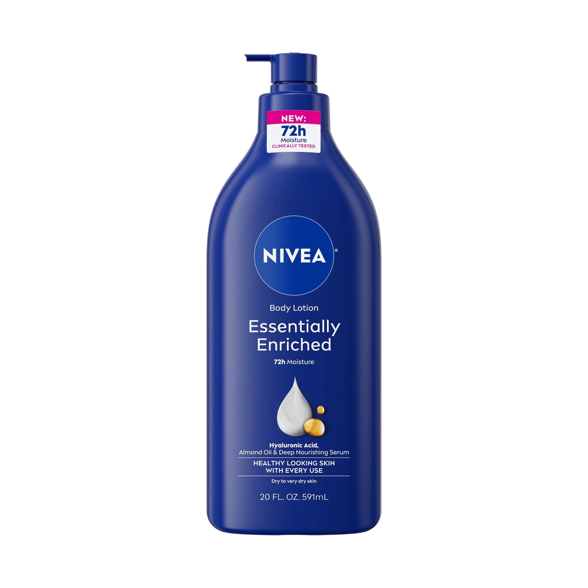 NIVEA Essentially Enriched Body Lotion for Dry Skin with Hyaluronic ...