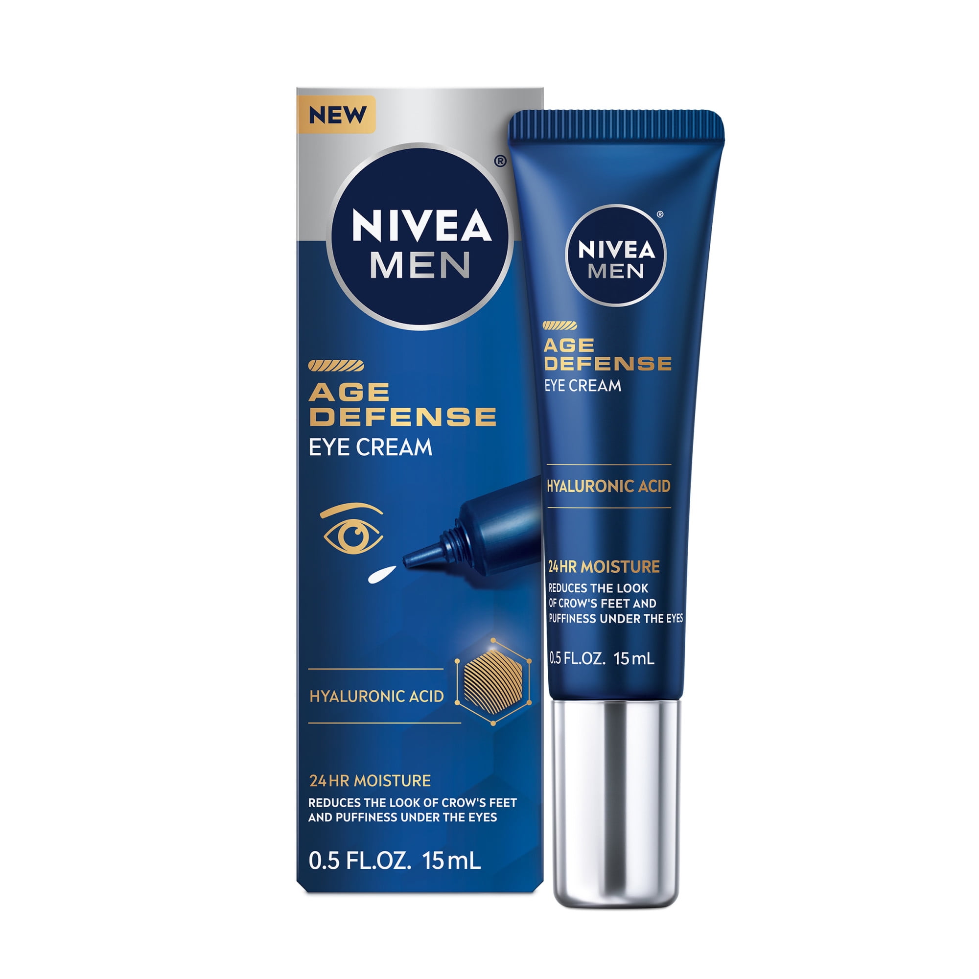 NIVEA MEN Age Defense Eye Cream, Dark Circles, Crow's Feet, Puffiness ...