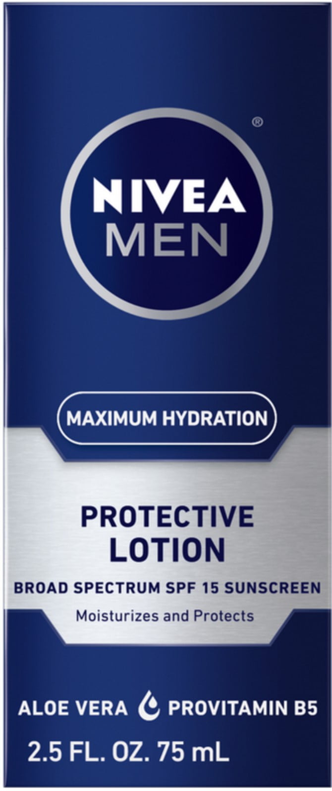 NIVEA Men Hydration Protective Lotion SPF 15, Face Moisturizer Sunscreen, Pack of 2 - Walmart.com