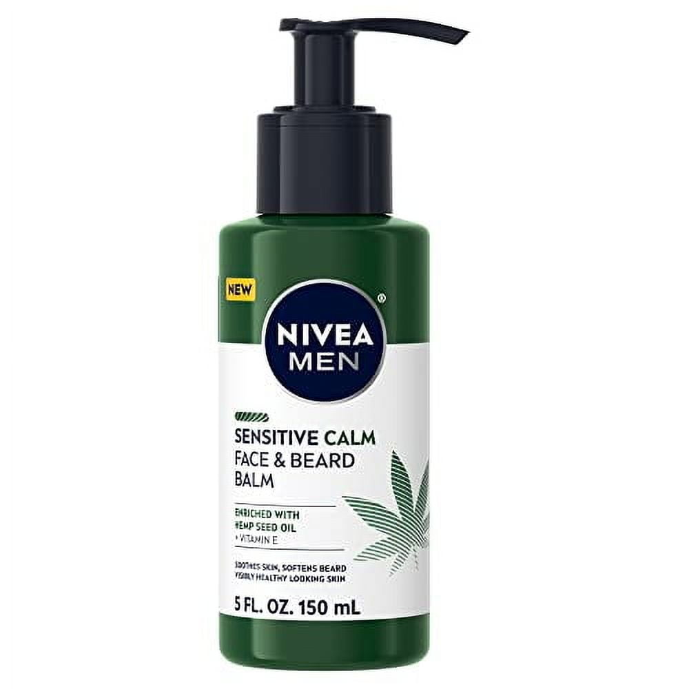 NIVEA MEN Sensitive Calm Face and Beard Balm, Beard Moisturizer, Face ...