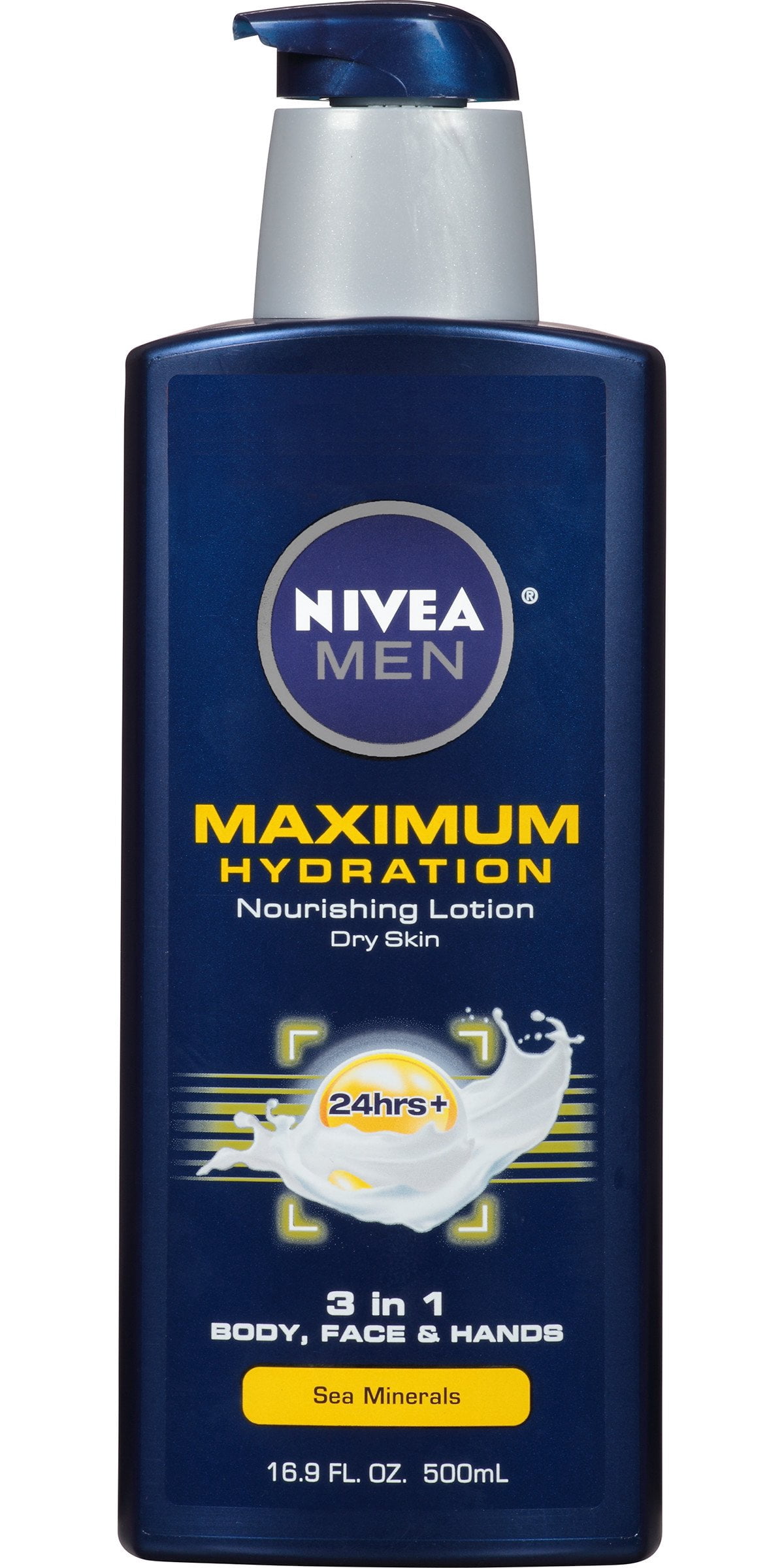 NIVEA MEN Maximum Hydration Body Lotion, 3-in-1 Nourishing Lotion for ...
