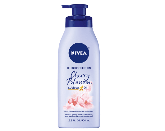 NIVEA Oil Infused Body Lotion, Cherry Blossom and Jojoba Oil, 16.9 Fl ...
