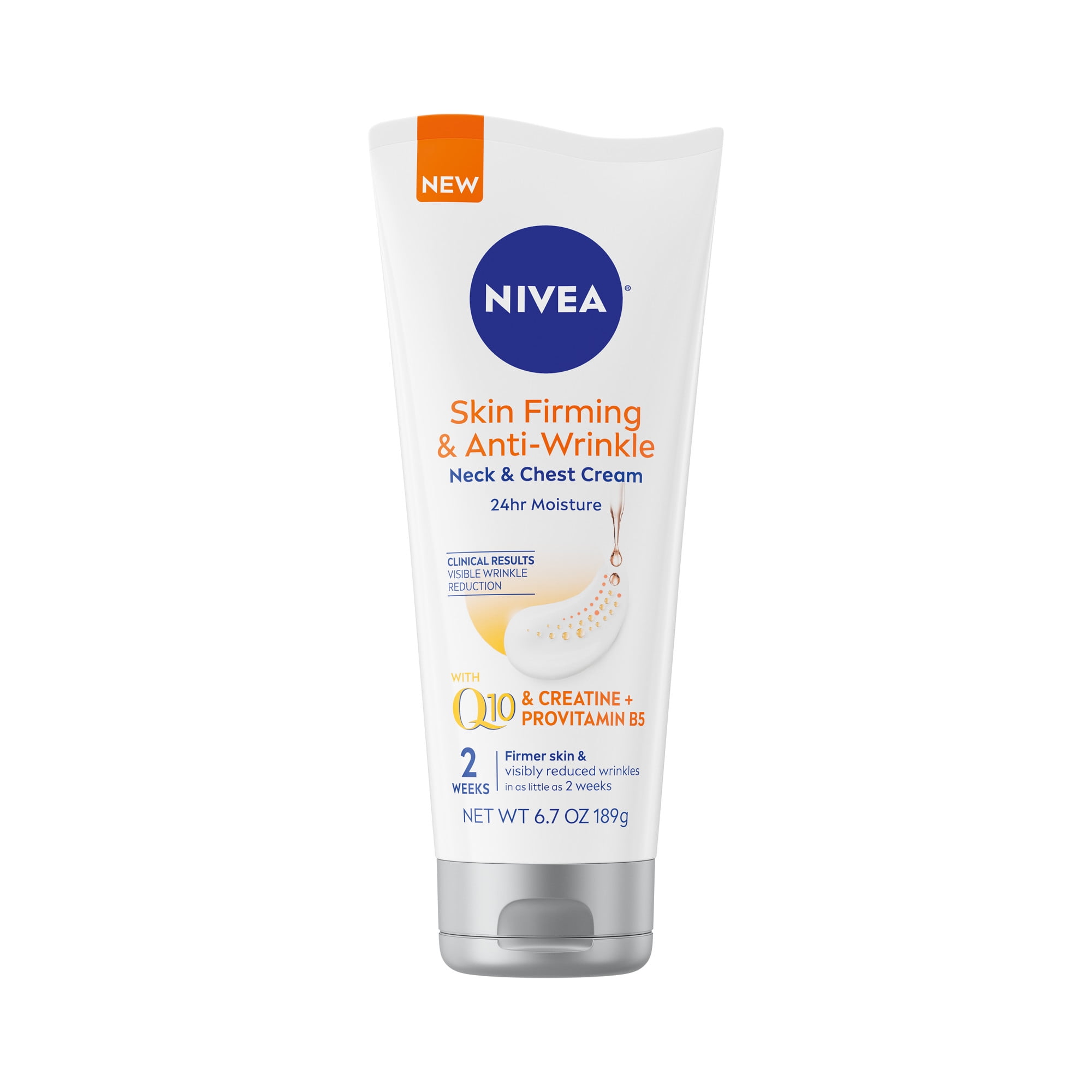 NIVEA Q10 Skin Firming Anti-Wrinkle Cream for Neck, Chest, & Arms ...