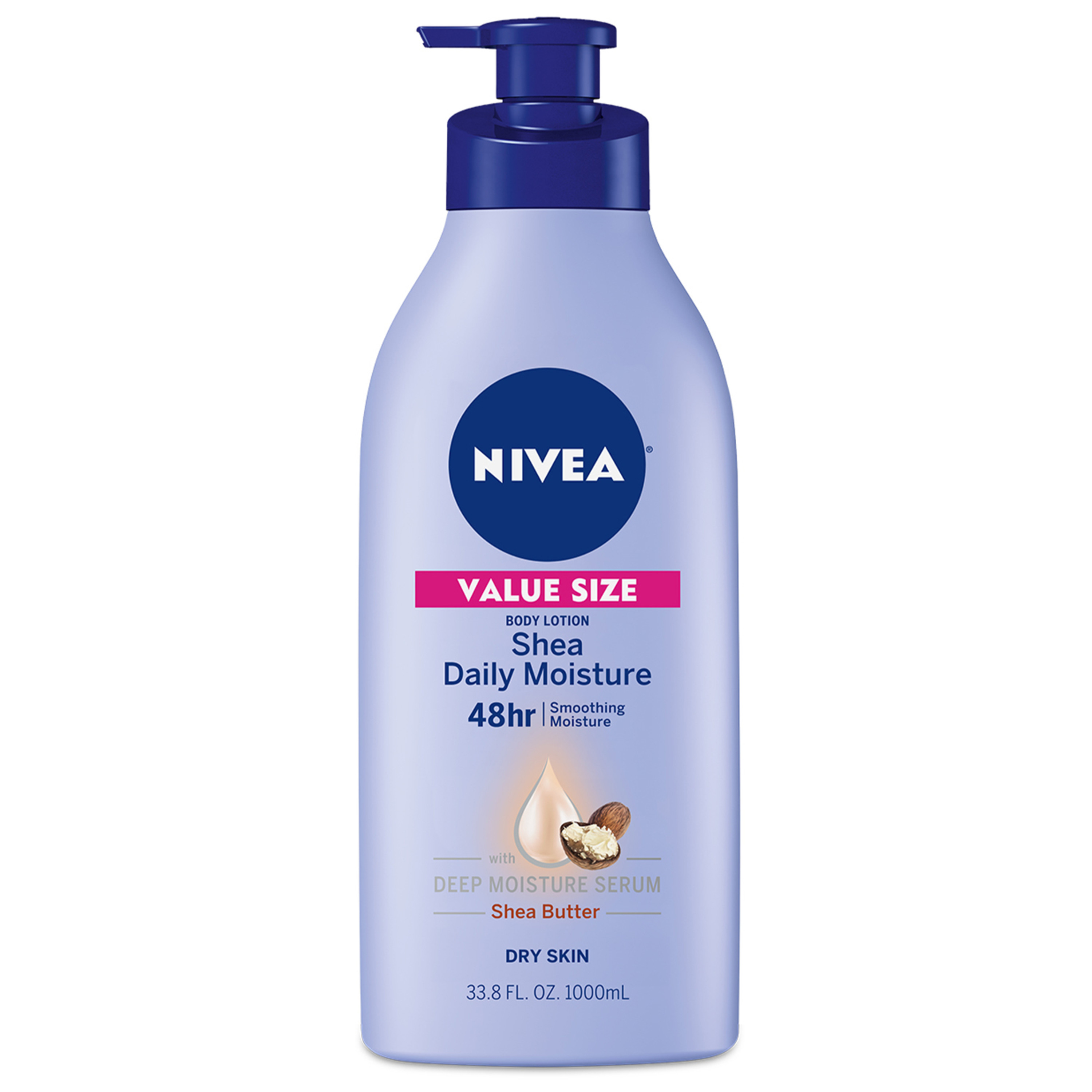 NIVEA Essentially Enriched Body Lotion for Dry Skin, 33.8 Fl Oz Pump ...