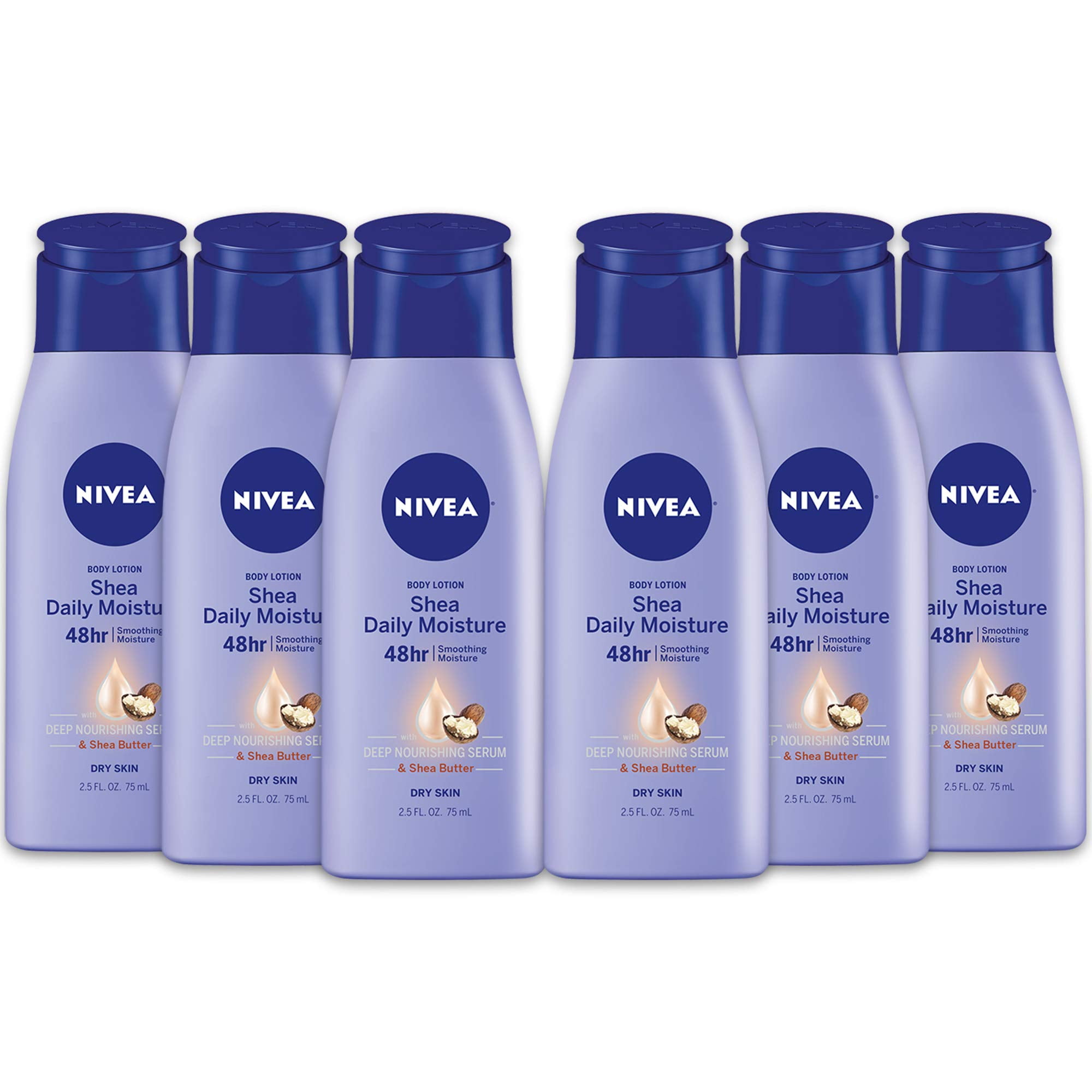 NIVEA Shea Nourish Body VTF5 Lotion for Dry Skin with Hyaluronic Acid, Shea Butter and Deep ...