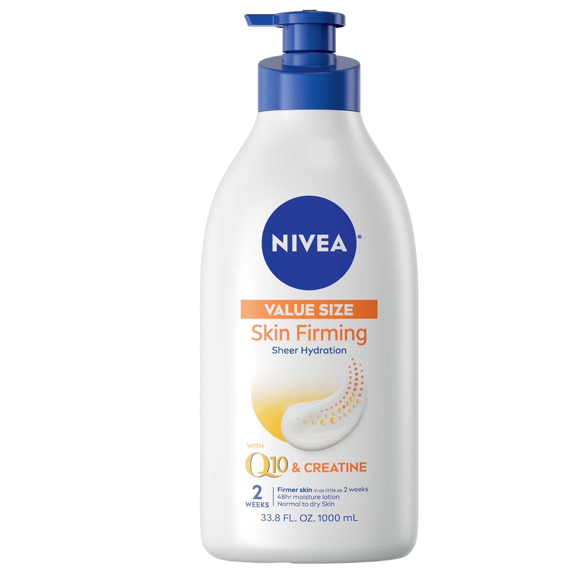 NIVEA Sheer Hydration Skin Firming Body Lotion, Q10 and Creatine ...