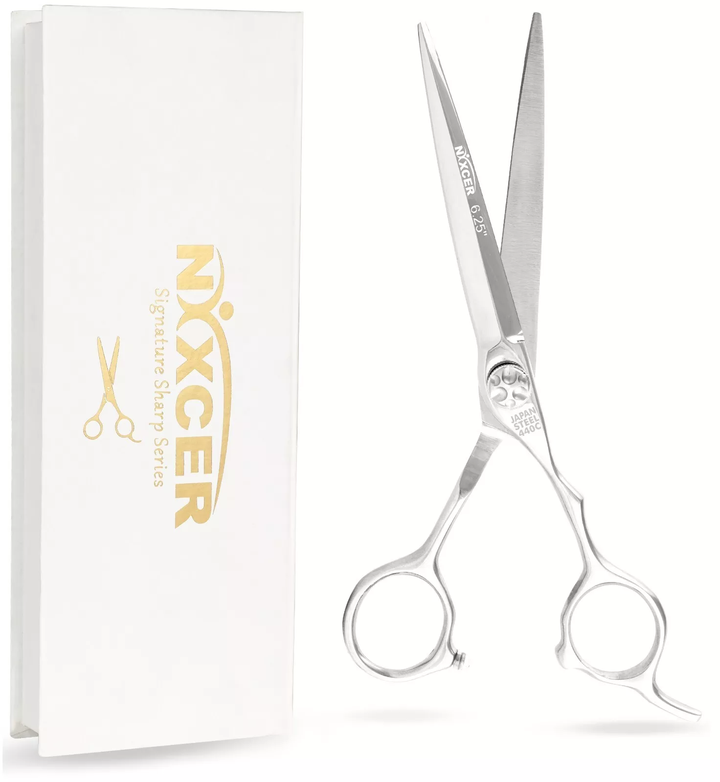 NIXCER PROFESSIONAL SHARP SERIES 6.25" ARC CONVEX EDGE HAIR CUTTING ...