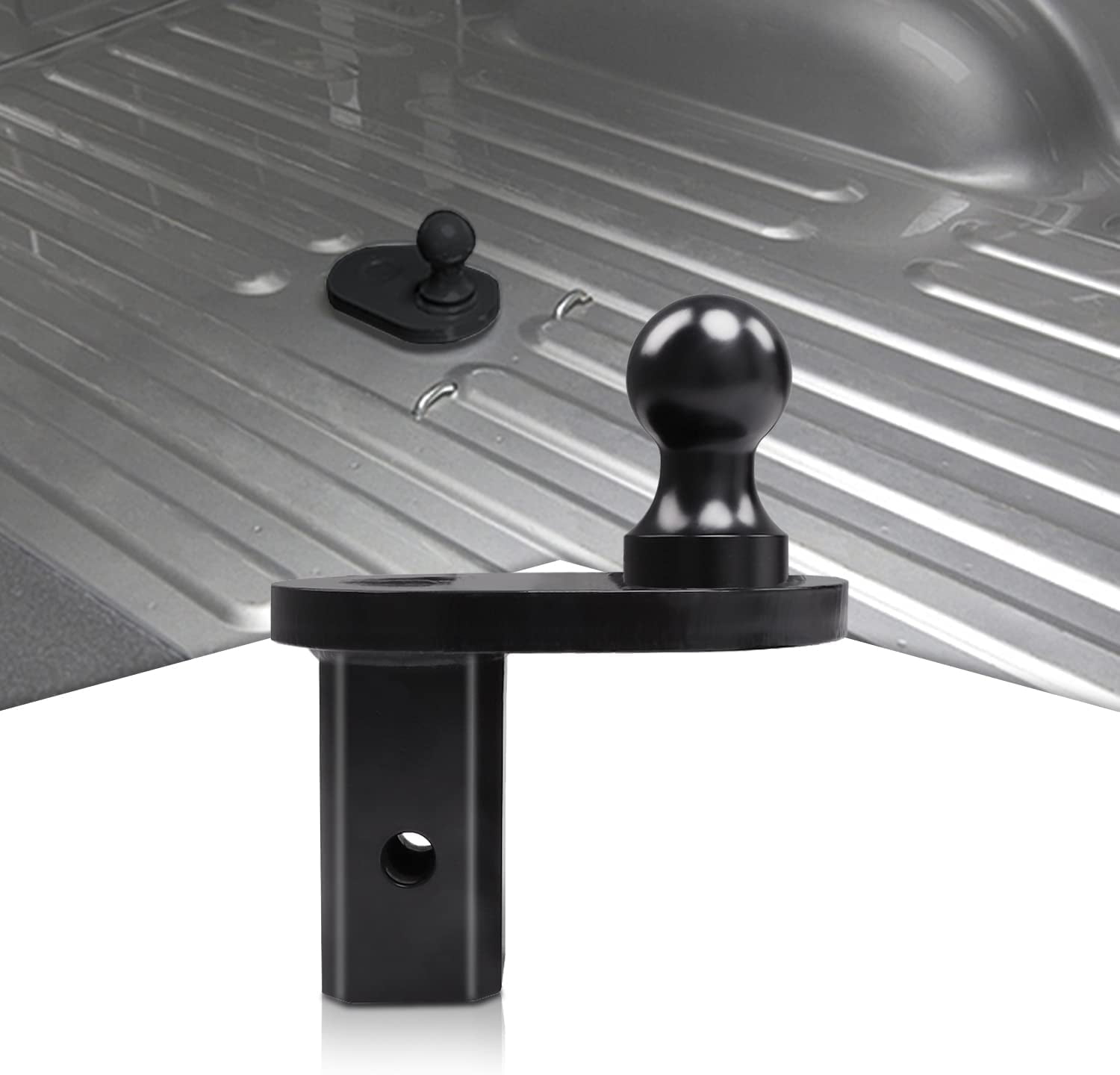 NIXFACE Gooseneck Hitch Ball Extender, 4" Offset, 2-5/16" Diameter ...