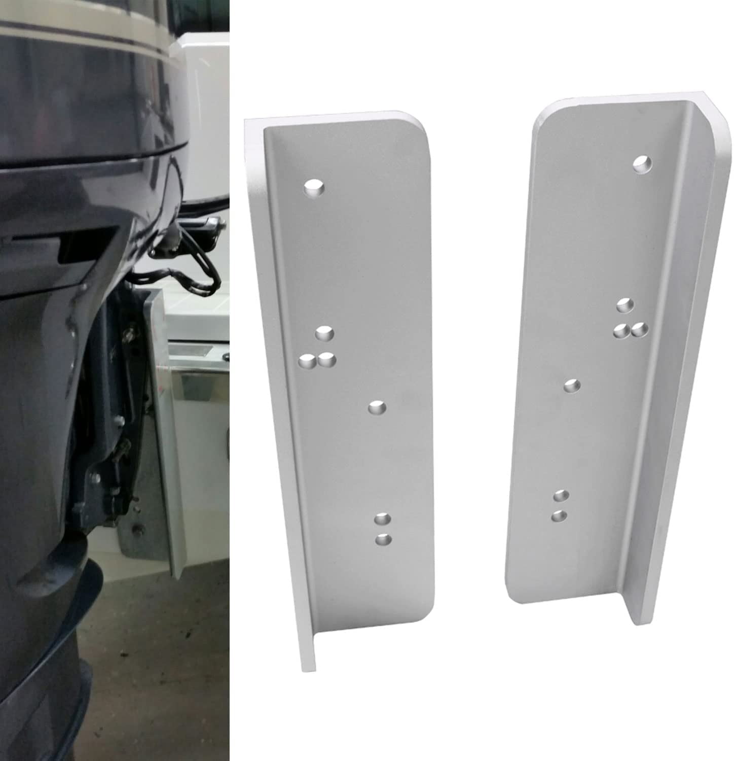 NIXFACE 5" Jack Plate for Outboard Motor Extension to Raise The Motor ...
