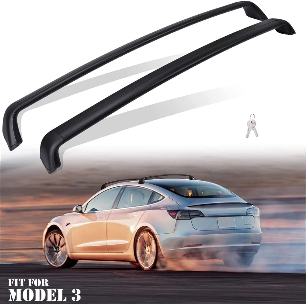 NIXFACE Cross Bar Fit for Tesla Model 3 2017-2022 Roof Rack Rooftop ...