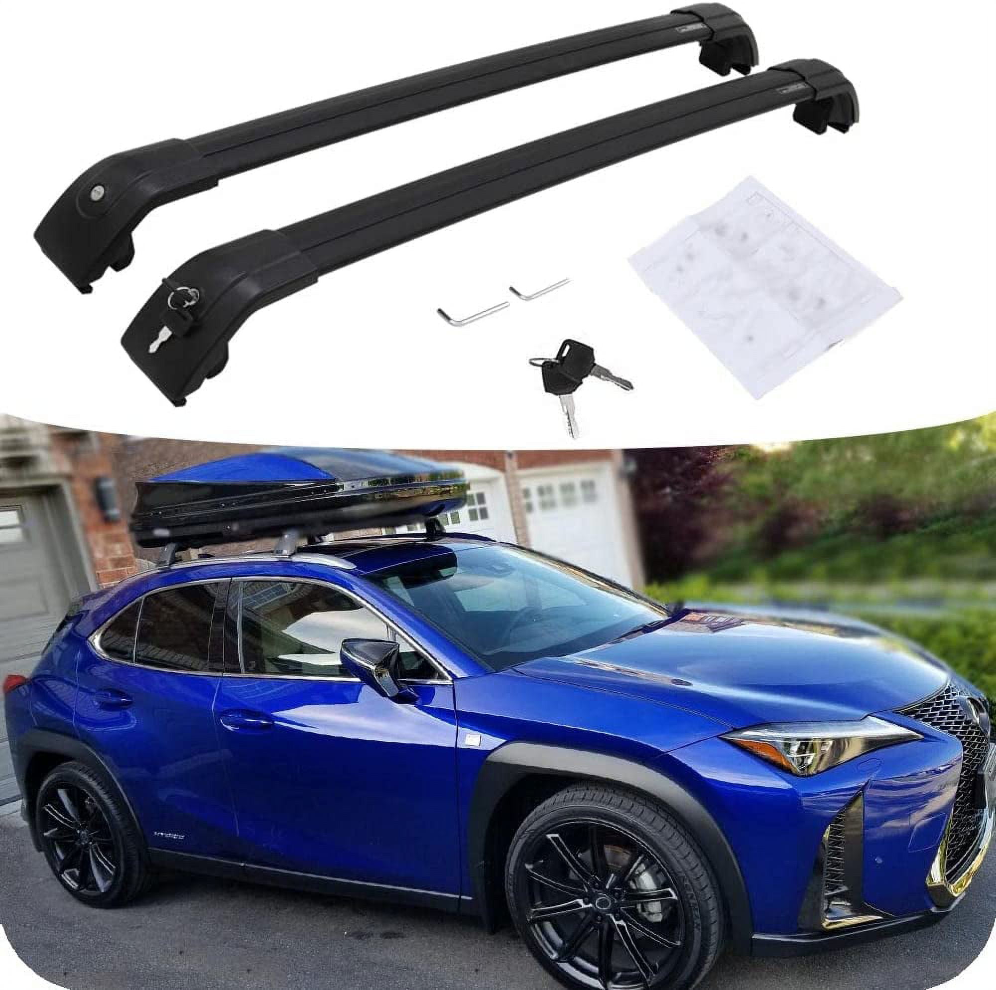 NIXFACE Cross Bars Fit for Lexus UX UX200 UX250h 2019 2020 Roof Rails ...