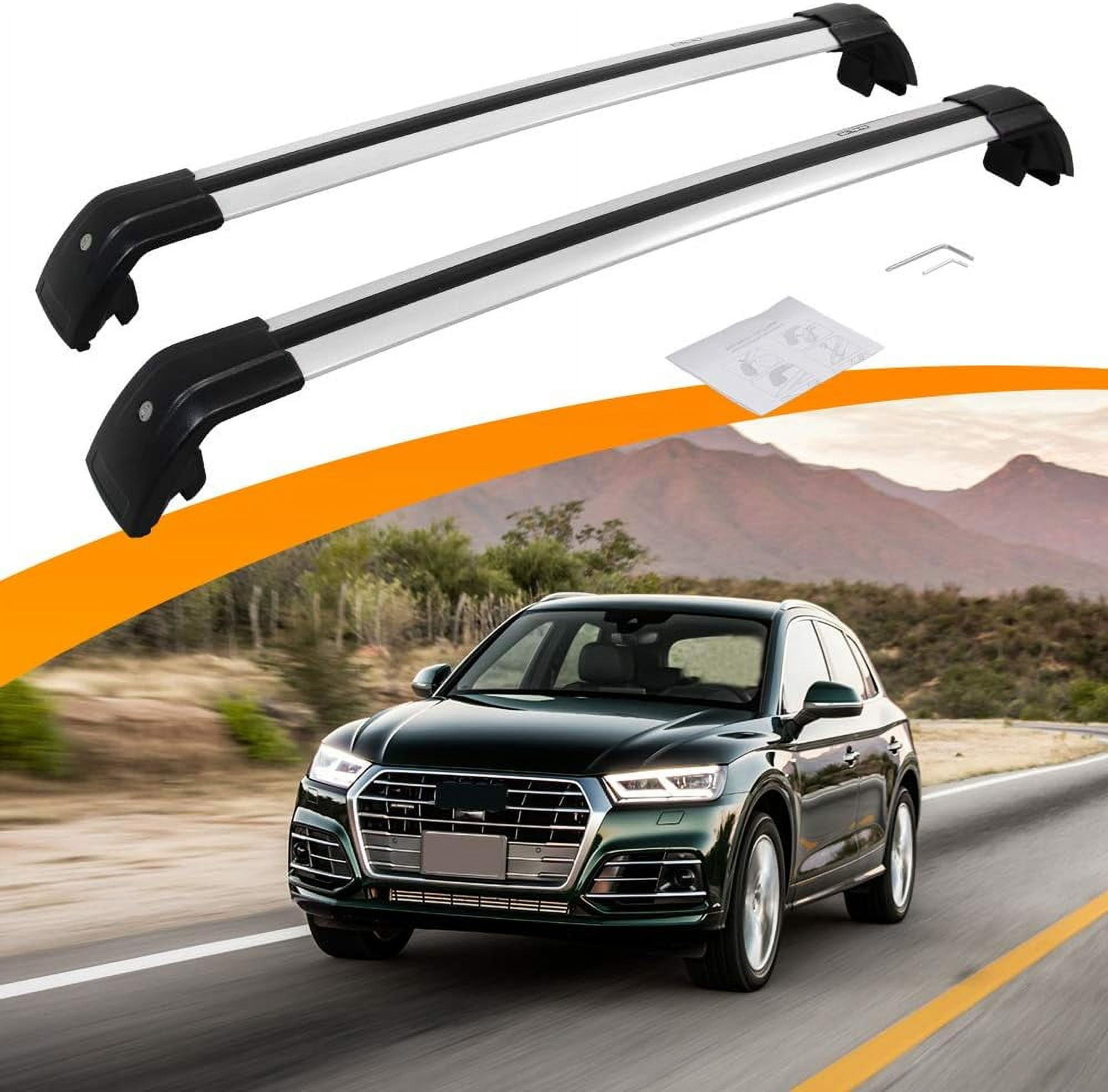 NIXFACE Cross Bars for 2013-2017 Audi Q5 Adjustable Anti-Theft Roof ...