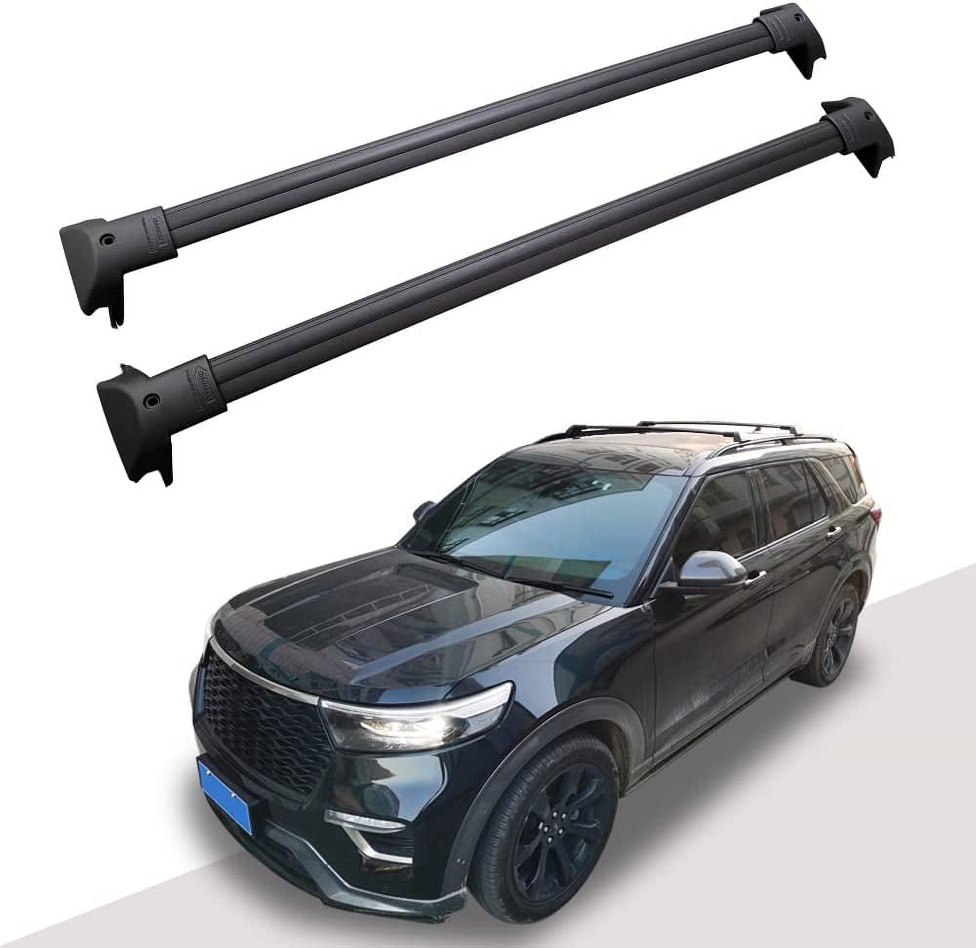 NIXFACE Crossbars Fit for 2020-2022 Ford Explorer Roof Rack Rails Kayak ...