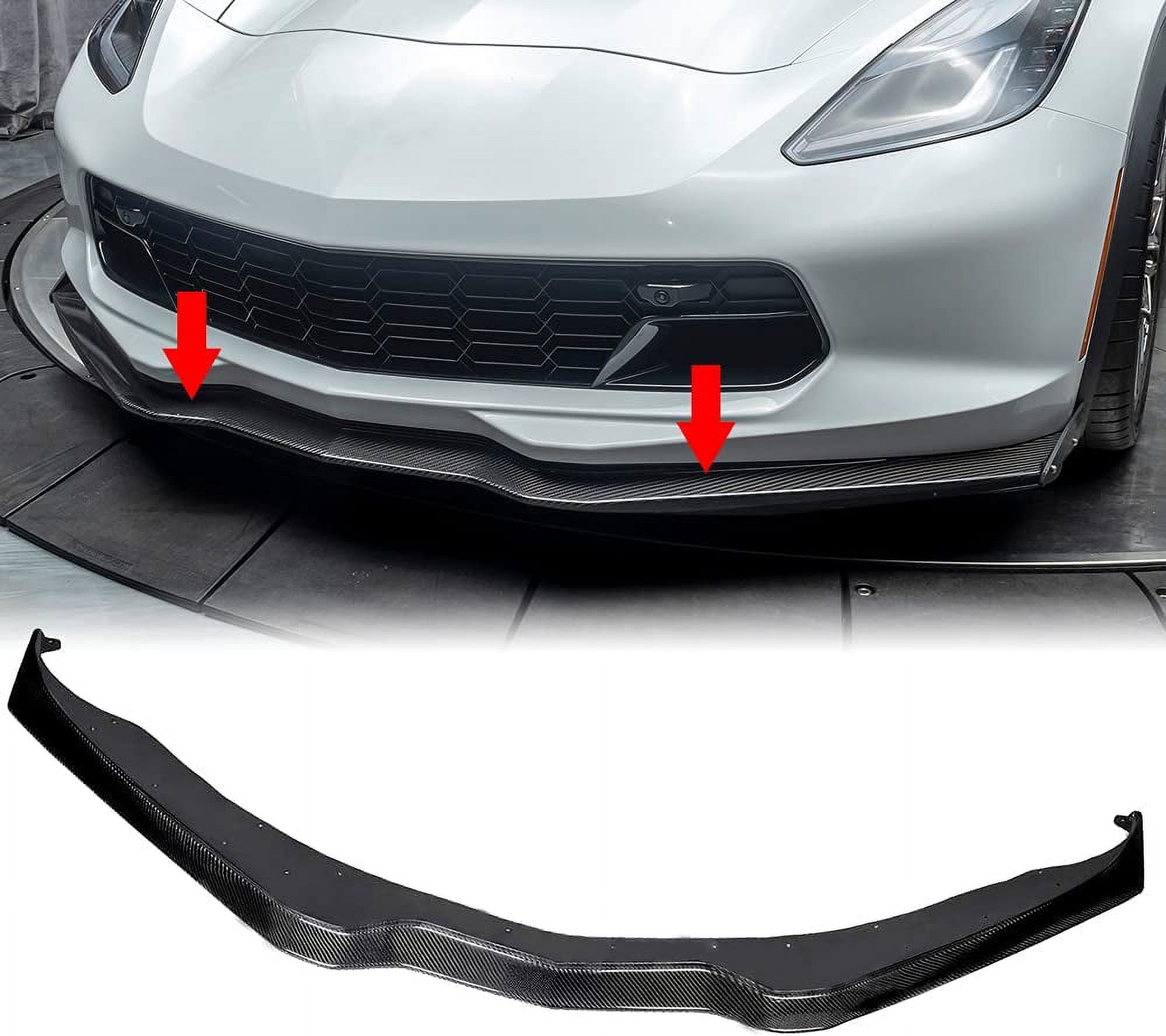 NIXFACE Front Bumper Lower Lip Splitter for 15-19 Chevy Corvette C7 Z06 ...