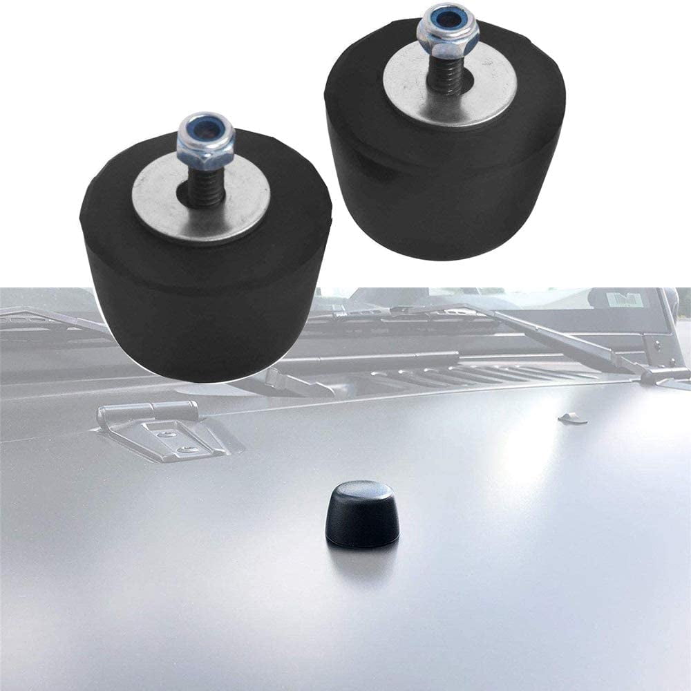 NIXFACE Hood Bumper Stops Fit for Jeep Wrangler 1987-2016 Cushion ...