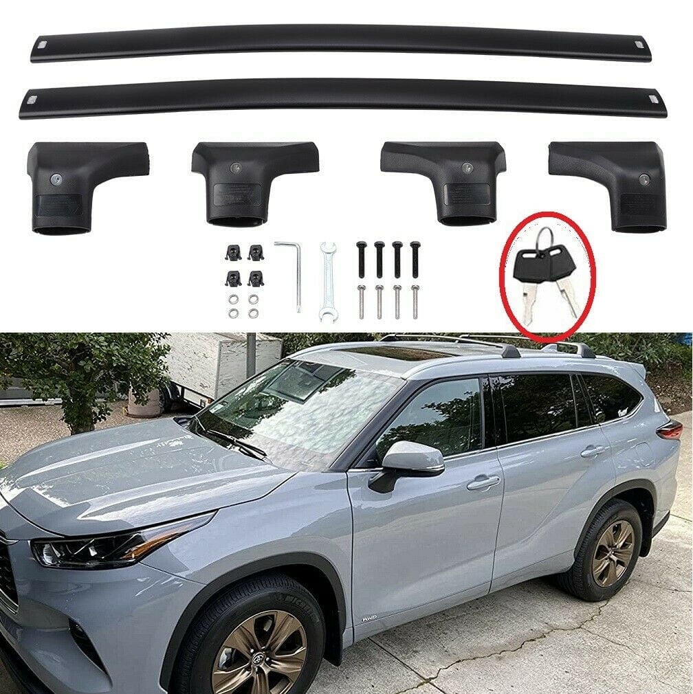 NIXFACE Lockable Cross Bar Roof Rack Fit for 2020-2022 Highlander XLE ...