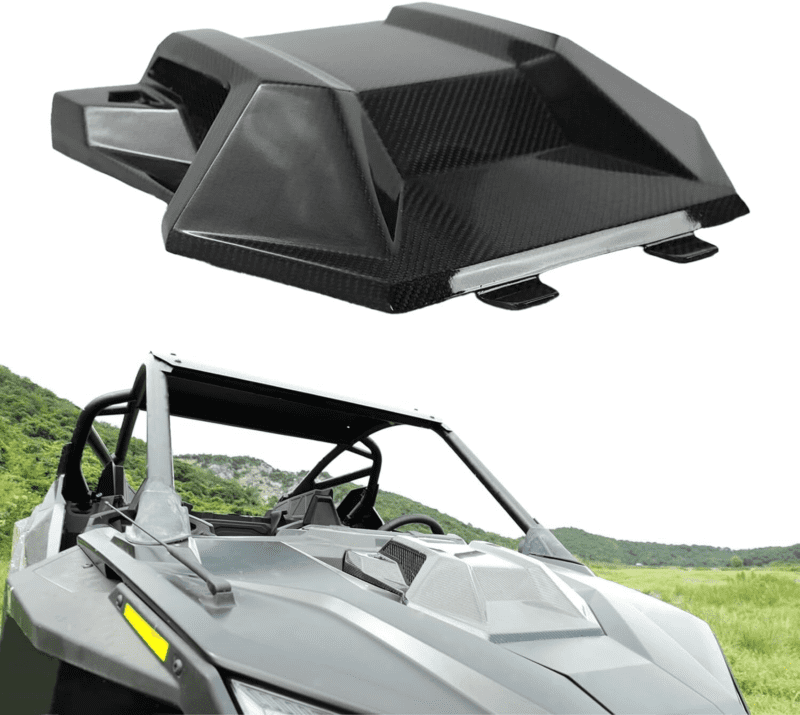 NIXFACE Real Carbon Fiber Front Turbo Hood Scoop for 20-24 Polaris RZR ...