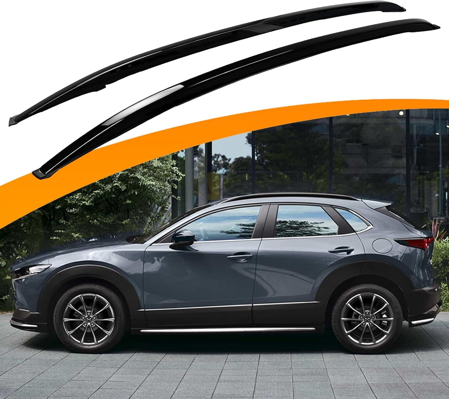 NIXFACE Roof Rack Side Rails Fit for Mazda CX-30 CX30 2020 2021 2022 ...