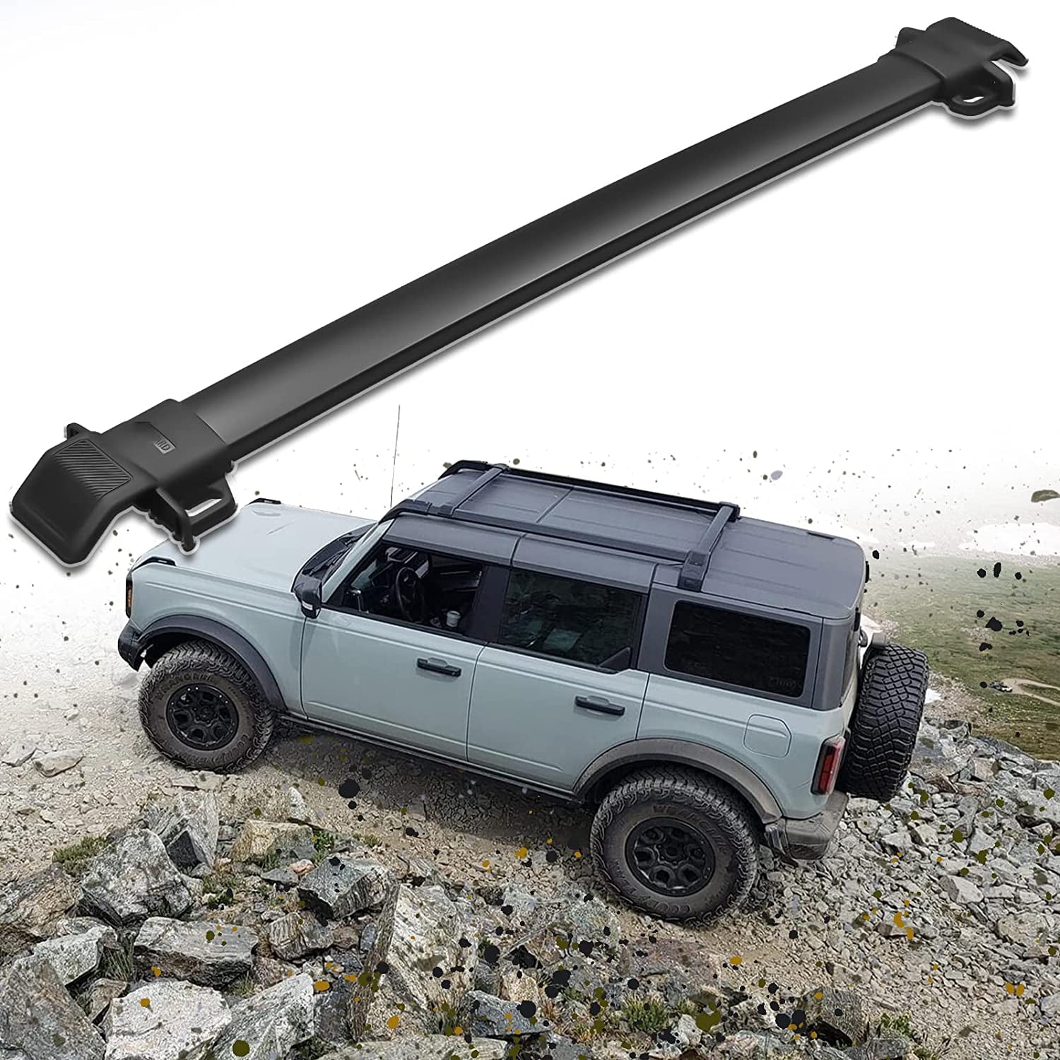 NIXFACE Single Cross Bar Fit for 2021-2024 Ford Bronco, Roof Rack Cross ...