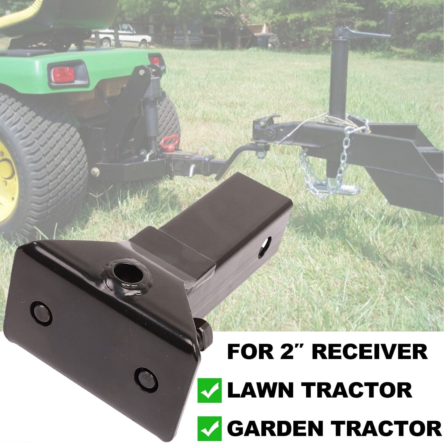 Nixface Sleeve Hitch Adapter, 2" Receiver, Black Heavy Steel, Lawn and ...