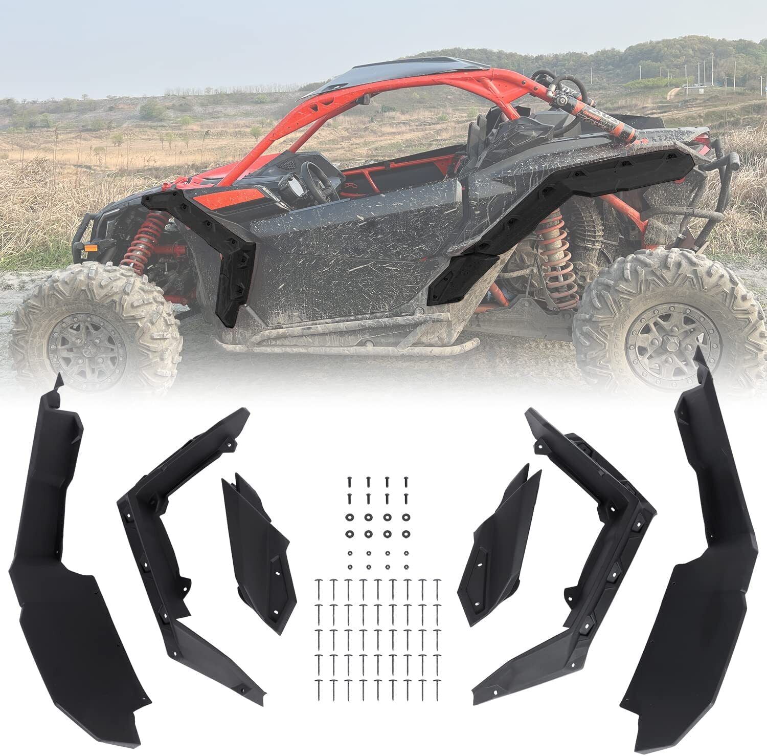 NIXFACE Super Extended Fender Flares for Can-Am Maverick X3 Turbo R ...