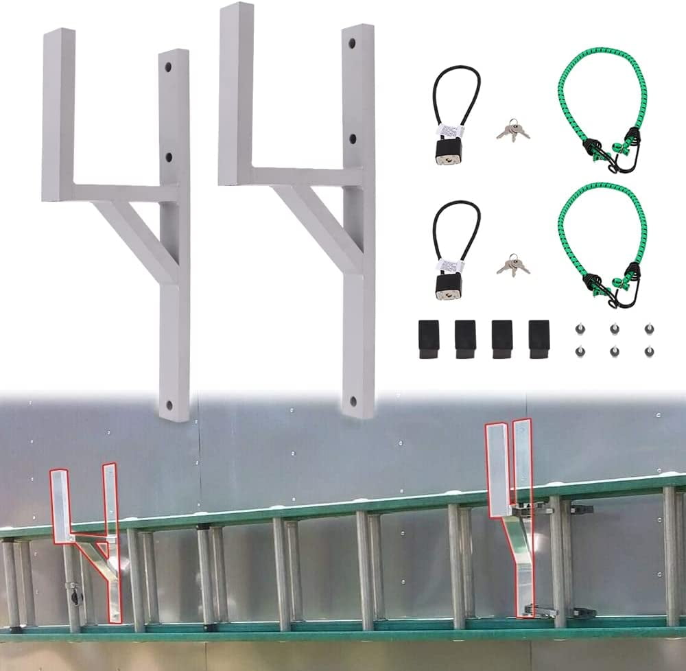 NIXFACE Universal Cargo Side Mount Ladder Racks for Enclosed Trailer ...