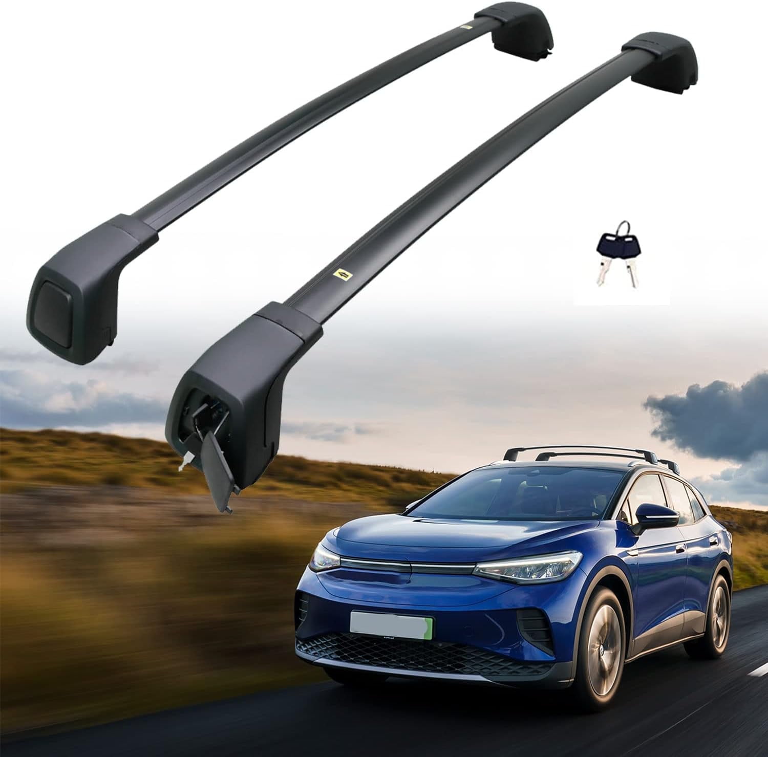 NIXFACE Upgraded Heavy Duty Cross Bar fit for VW Volkswagen ID.4 ID4 ...