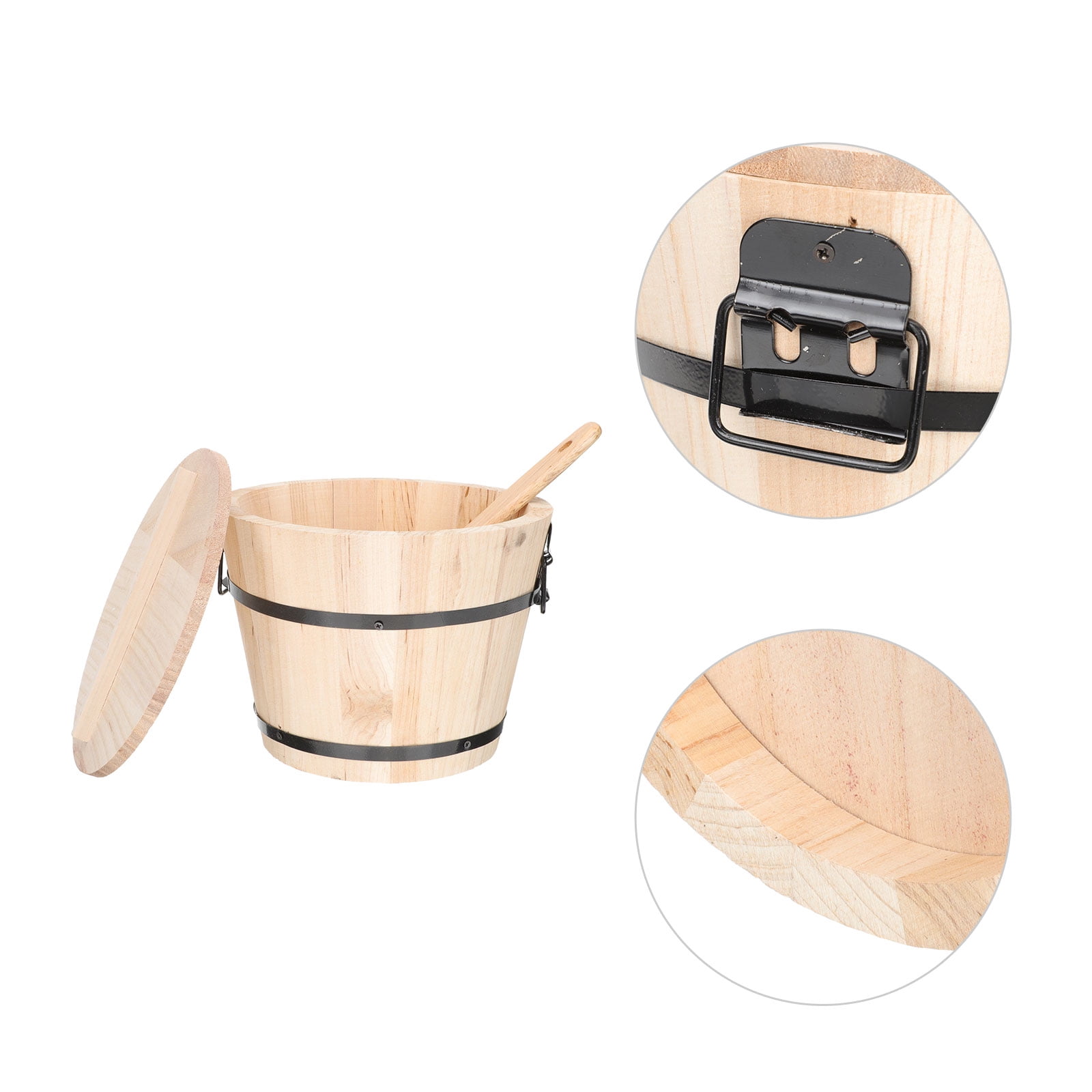 NIYANGLE 1 Set Assorted Color Wood Kitchen Storage Container For ...