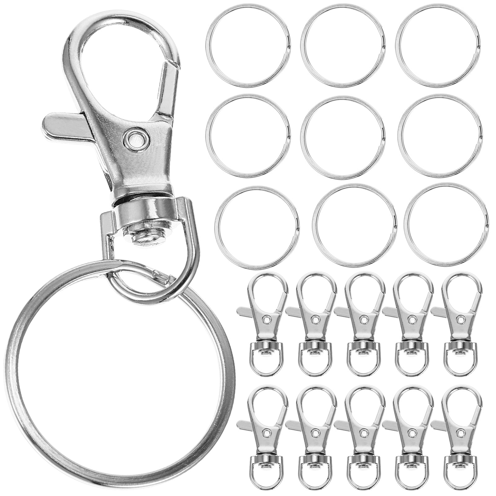 NIYANGLE 1 Set Spring Loaded Snap Opening Swivel Lanyard Snap Hooks for ...