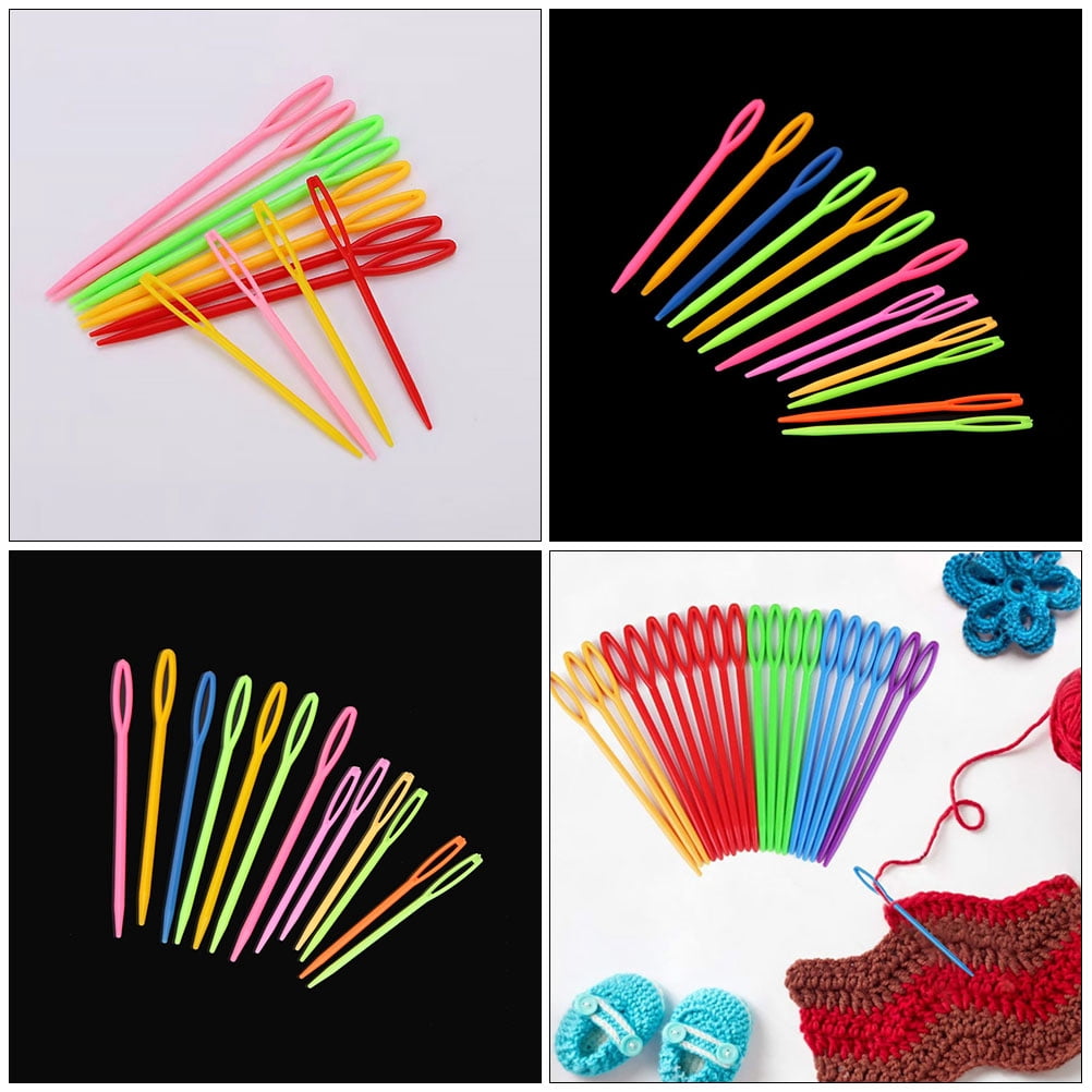 NIYANGLE 100Pcs Hand Sewing Needle Assorted Color For Knitting Office ...