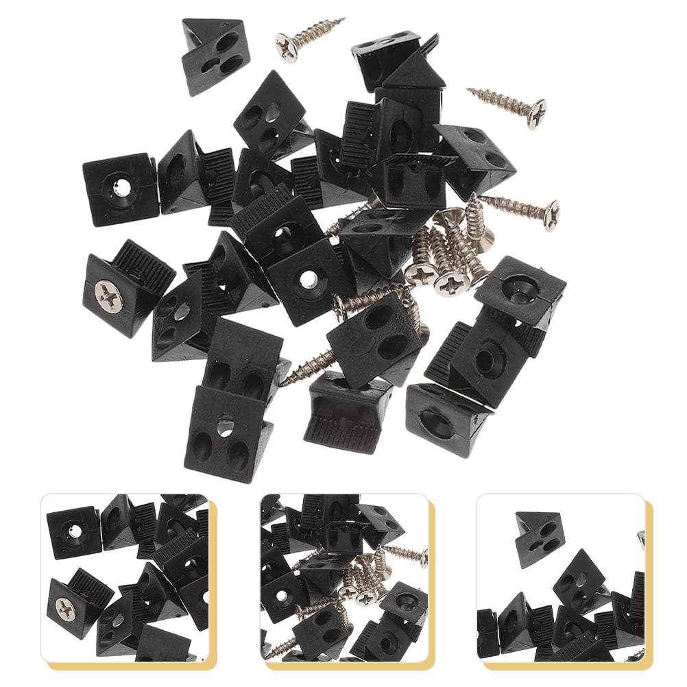 NIYANGLE 106Pcs L-shaped Plastic Drawer Supports for Furniture and ...