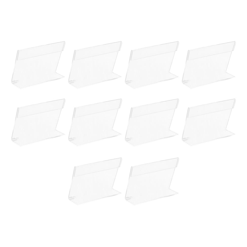 NIYANGLE Small Sign Holder Price Display Holder Transparent 10Pcs ...