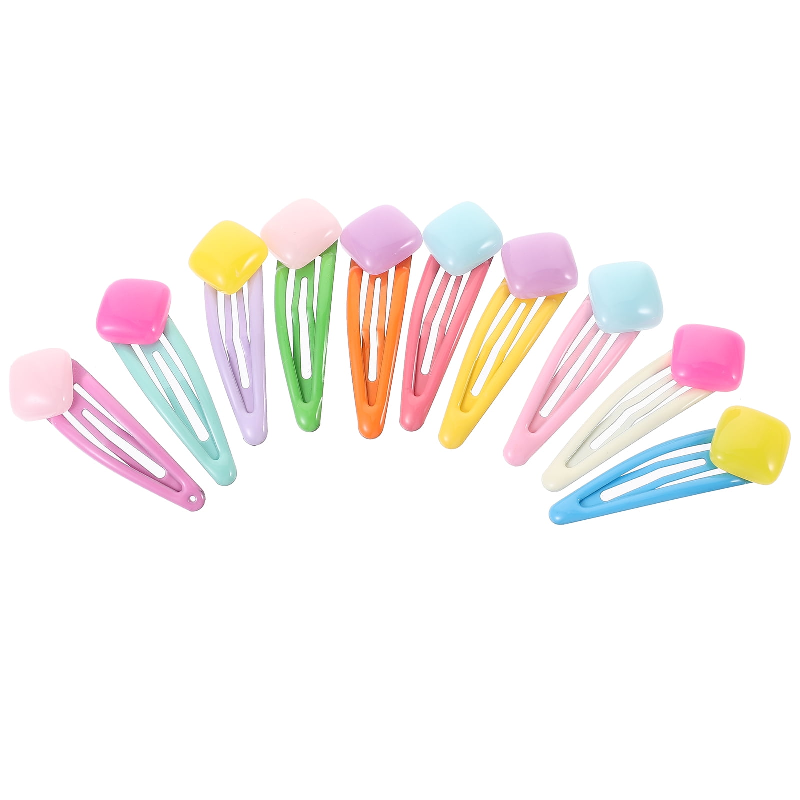 NIYANGLE 10Pcs Minimalist Design Metal Snap Hair Clips For Women And ...