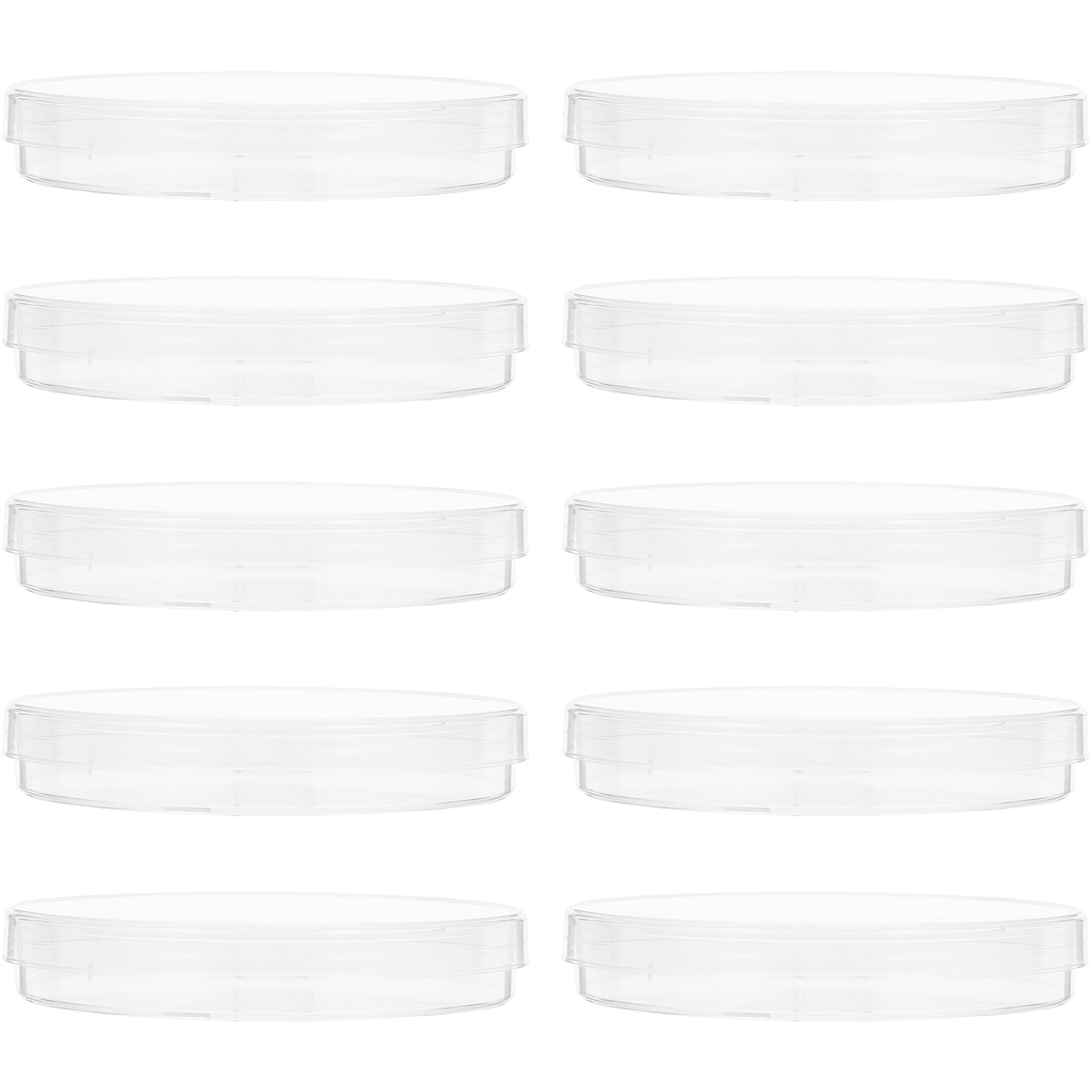 NIYANGLE 10Pcs Plastic Petri Dishes for Laboratory Plates Sample ...